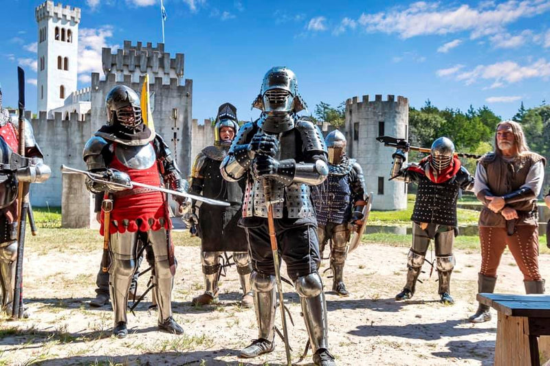 Hand-Forged Medieval Combat Buhurt Arms Armor Set with Splinted Bicep ...