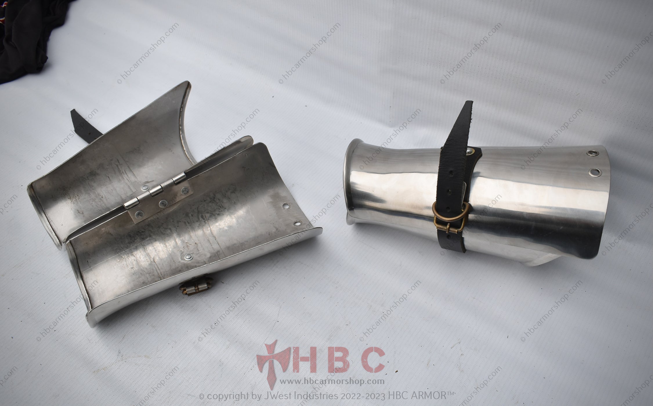 Hand-Forged Medieval Combat Buhurt Arms Armor Set with Splinted Bicep ...