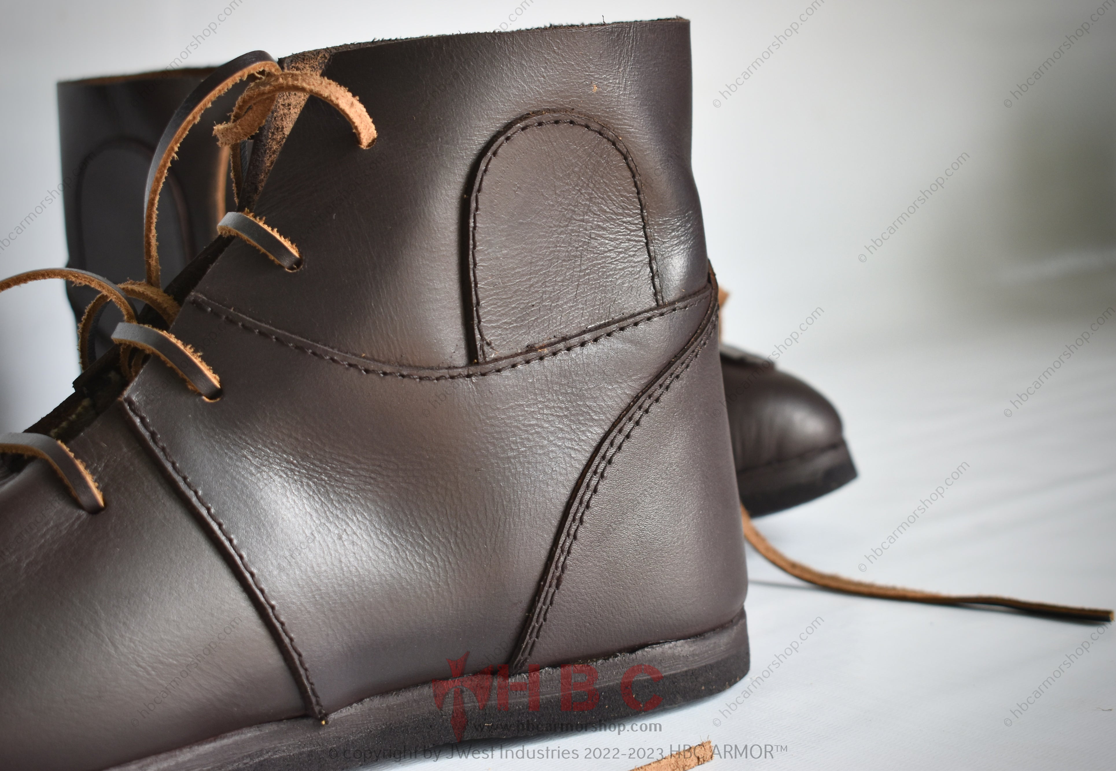 Medieval battle boots Leather with Reinforce Leather+Rubber Sole — HBC ...