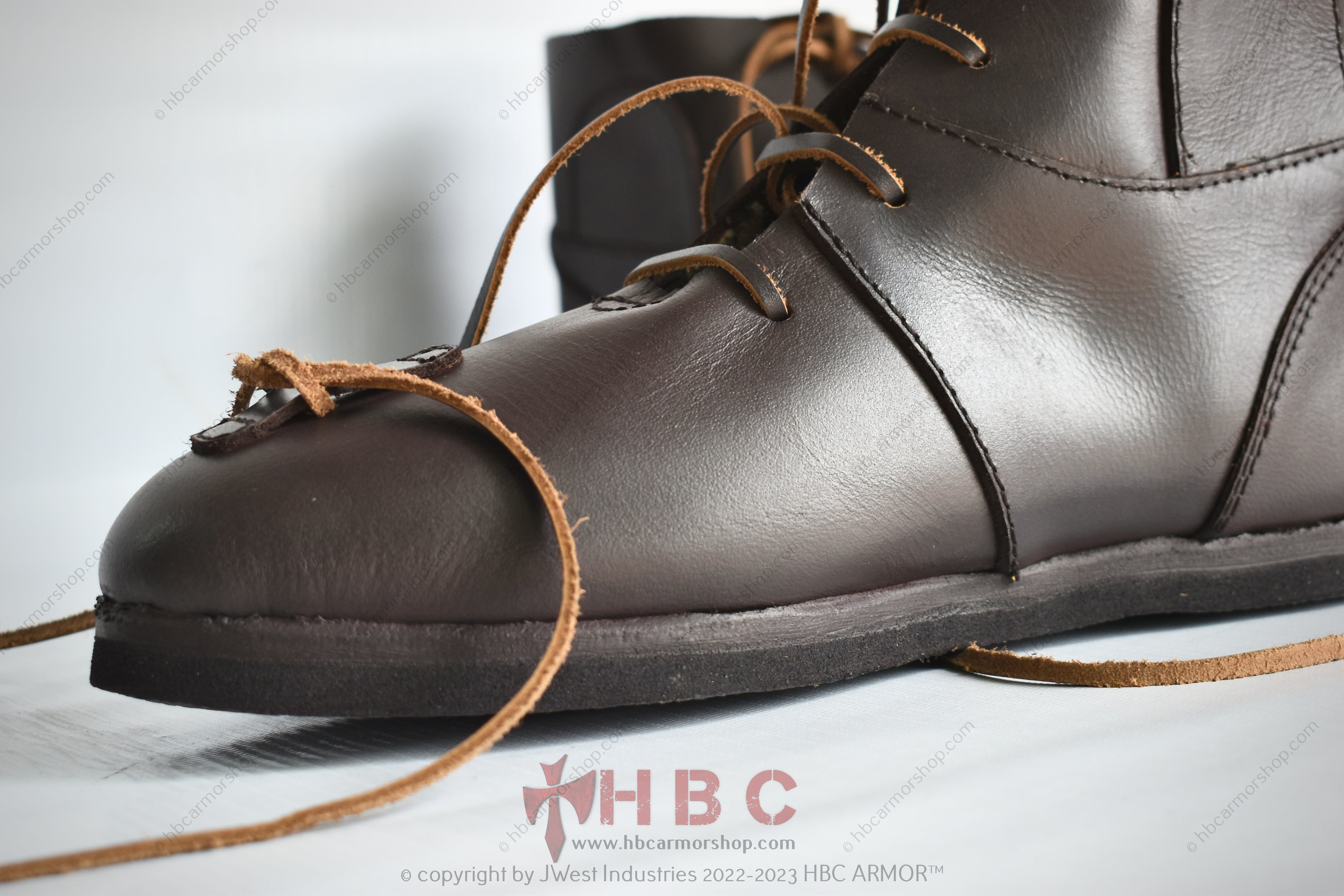 Medieval battle boots Leather with Reinforce Leather+Rubber Sole — HBC ...
