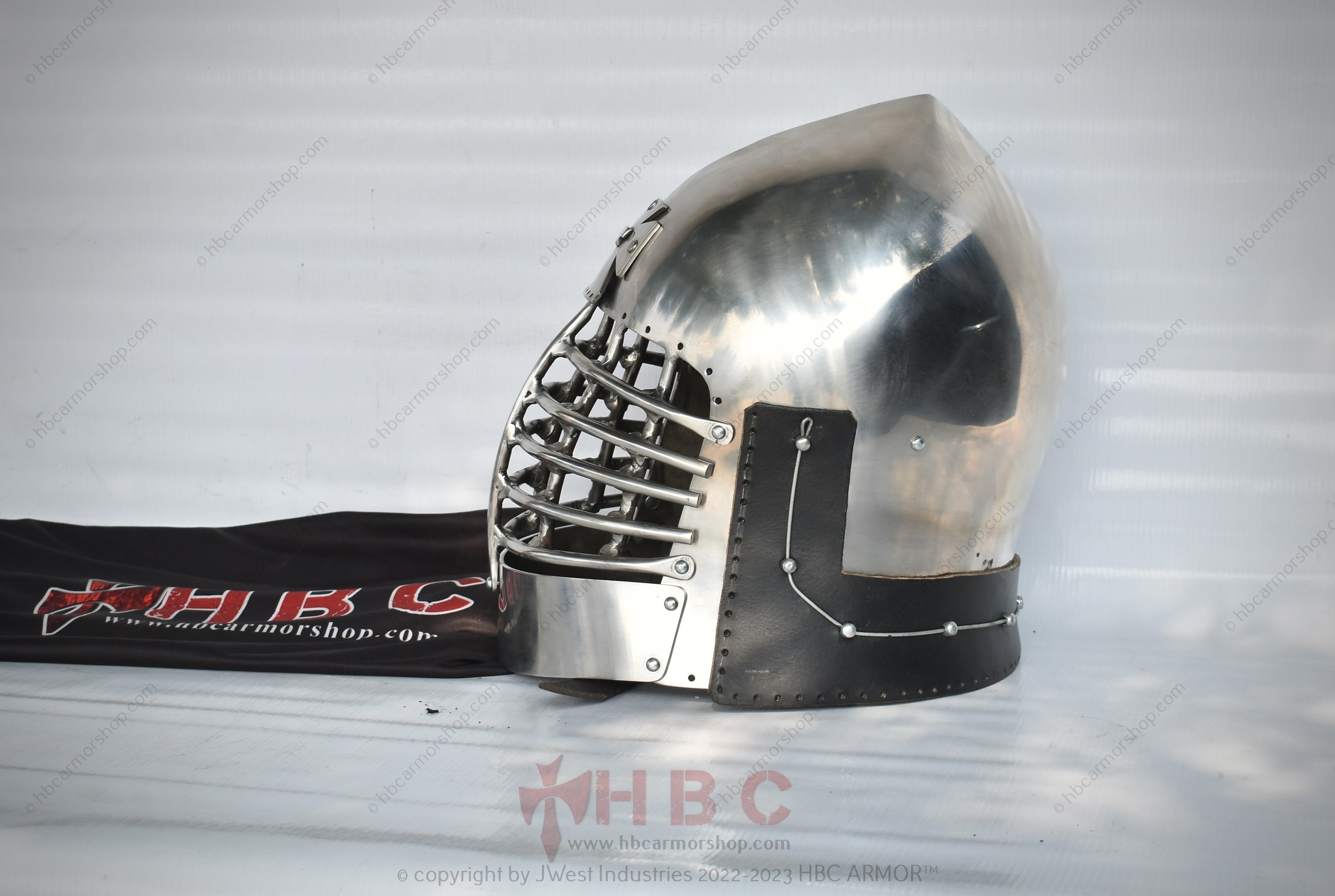 Hand Forged Stainless Steel English Cross Helmet for Medieval Combat S ...