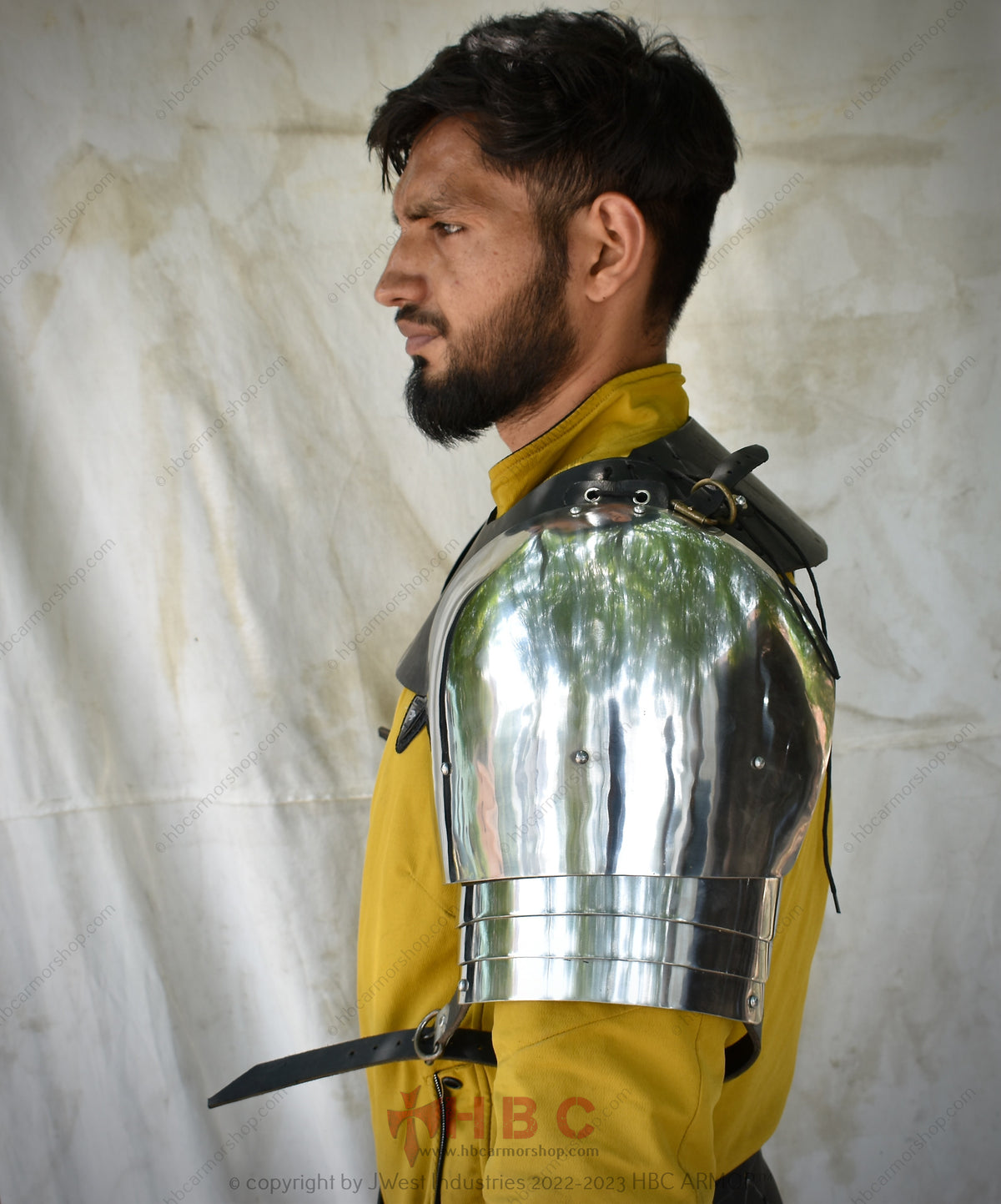Medieval Spauldron Shoulder Armour Buhurt/IMCF/ACL — HBC Armor Shop