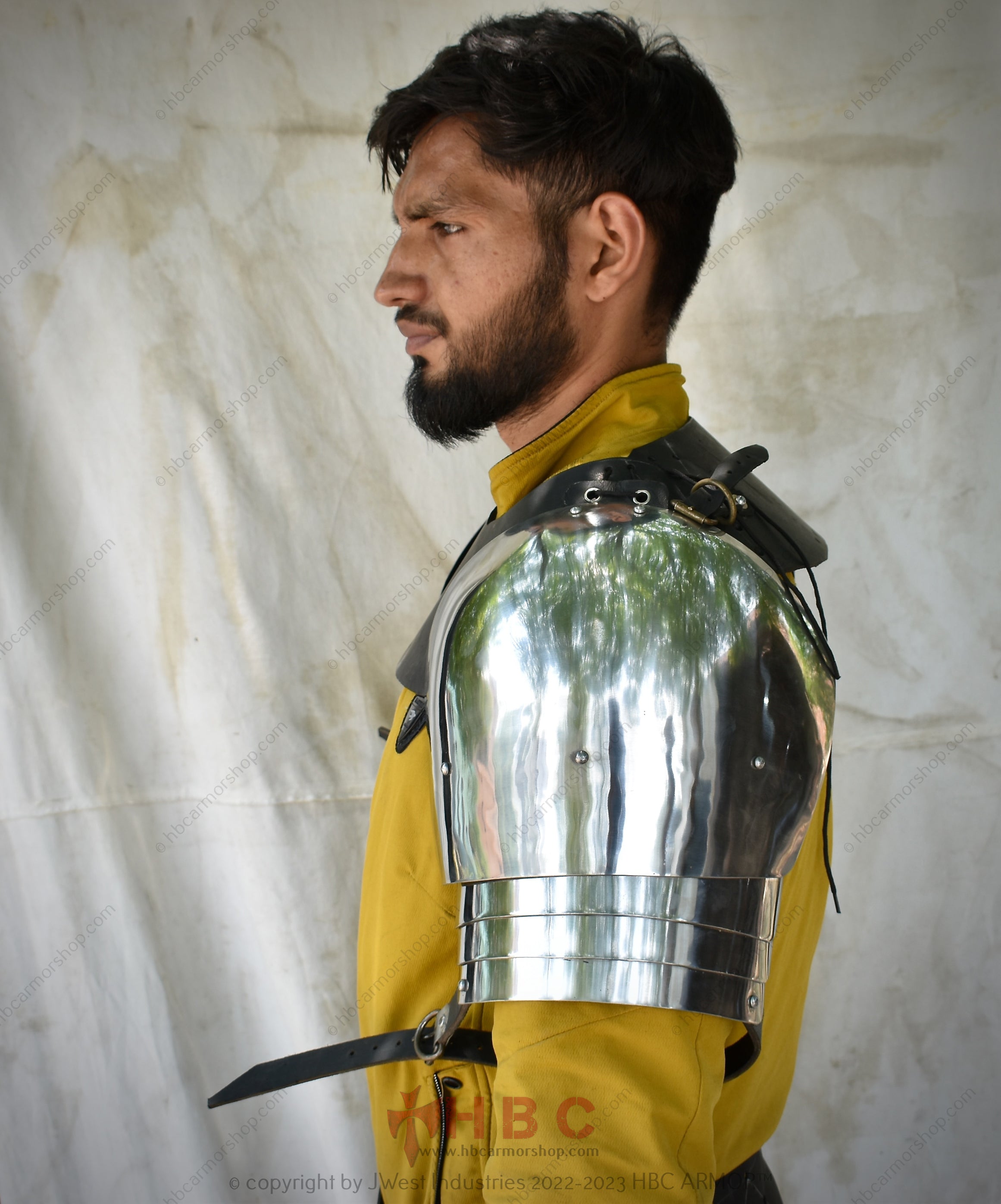 Medieval Spauldron Shoulder Armour Buhurt/IMCF/ACL — HBC Armor Shop