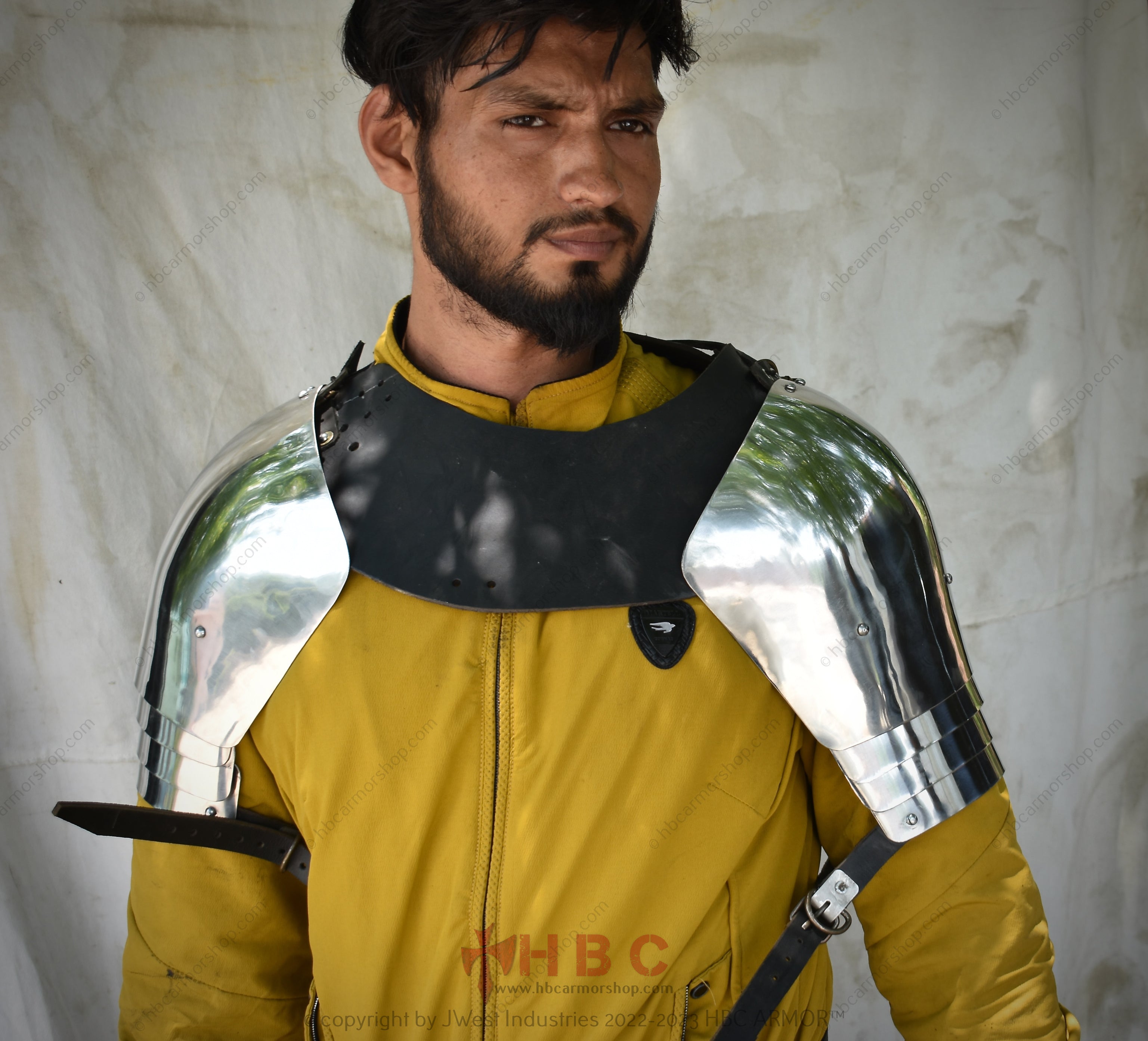 Medieval Spauldron Shoulder Armour Buhurt/IMCF/ACL — HBC Armor Shop