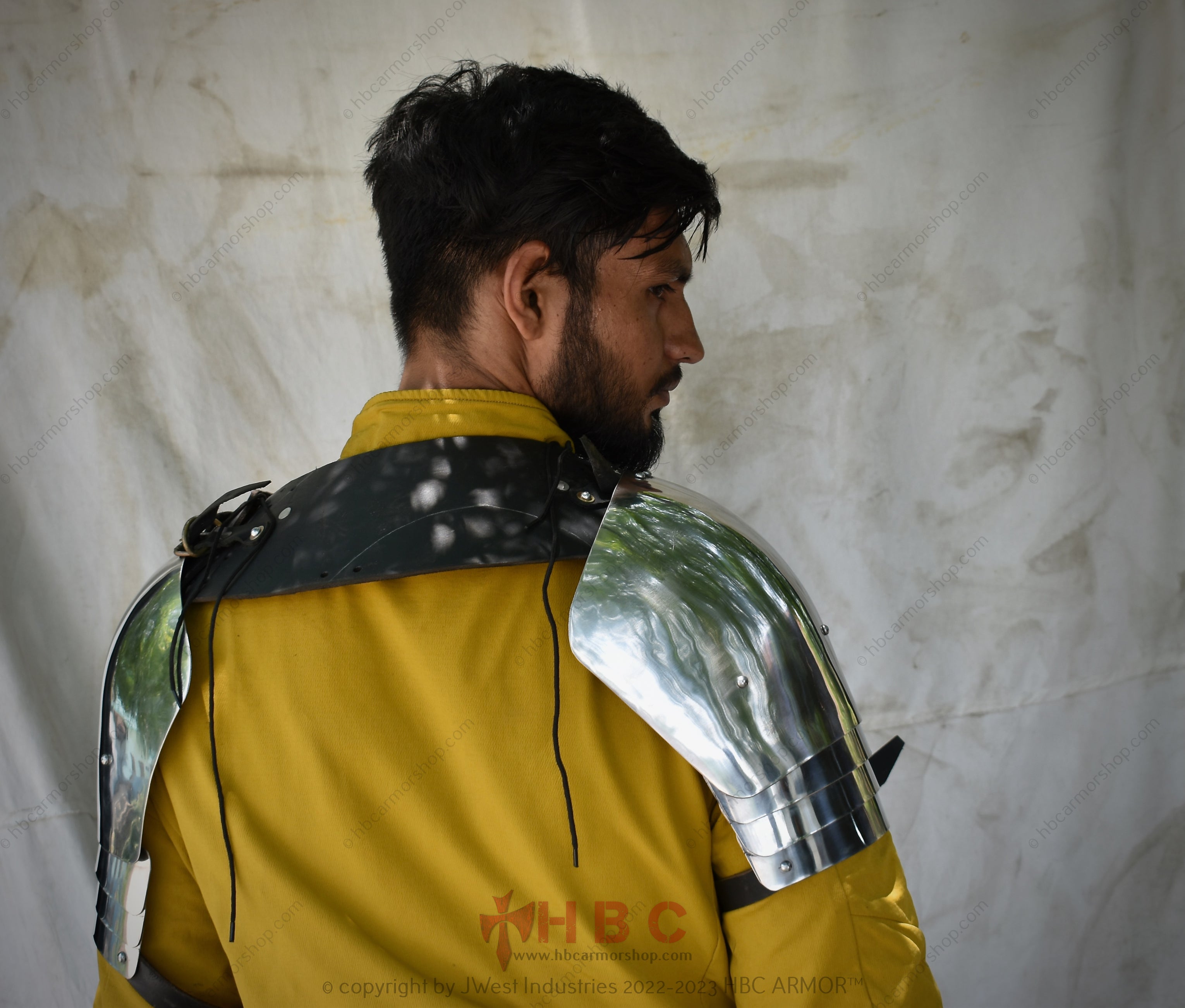 Medieval Spauldron Shoulder Armour Buhurt/IMCF/ACL — HBC Armor Shop
