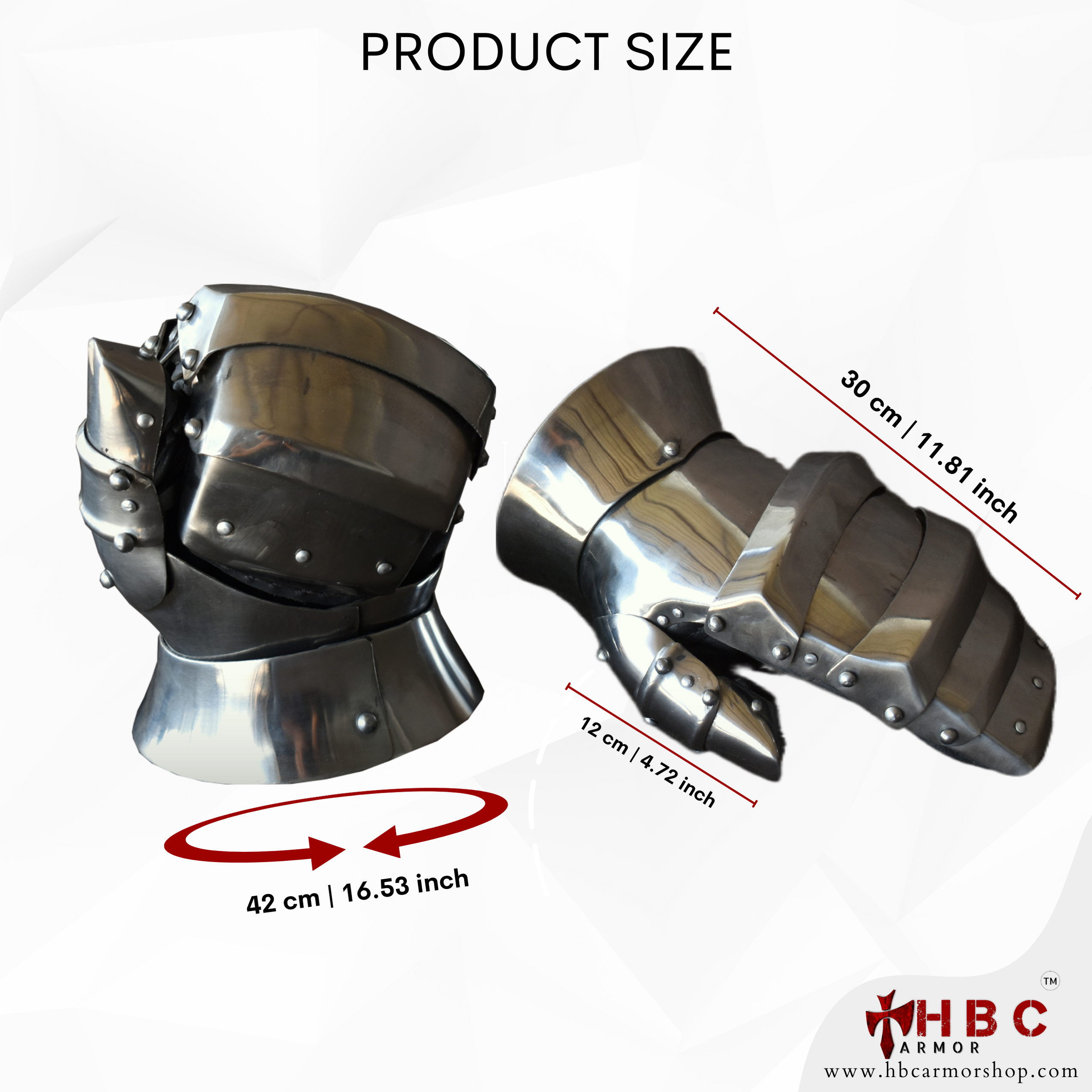 HBC Armor™Goliath Mittens Buhurt Optimized Hand Armor for Medieval Com ...