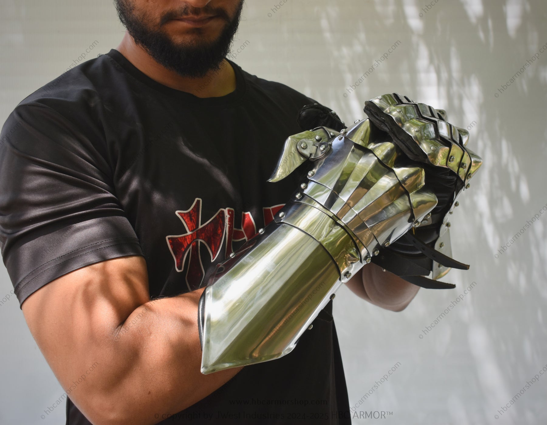 Gothic Augsburg Mitten Armour Hand Gauntlet — HBC Armor Shop