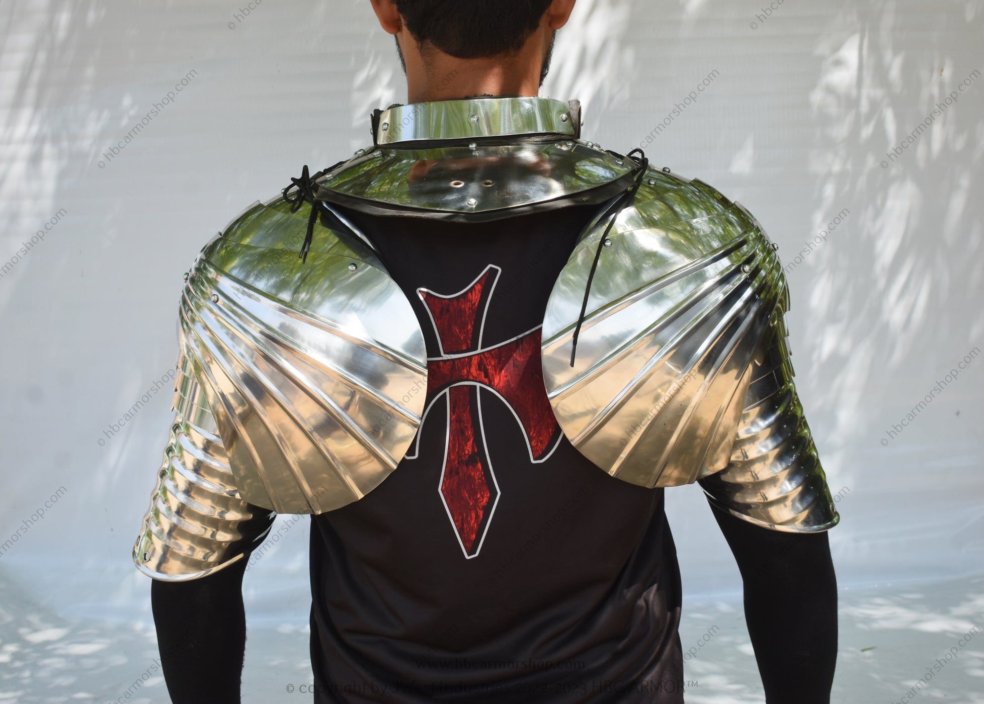 Handforged Gothic Spauldron Shoulder Armour - Late 15th Century Reprod ...