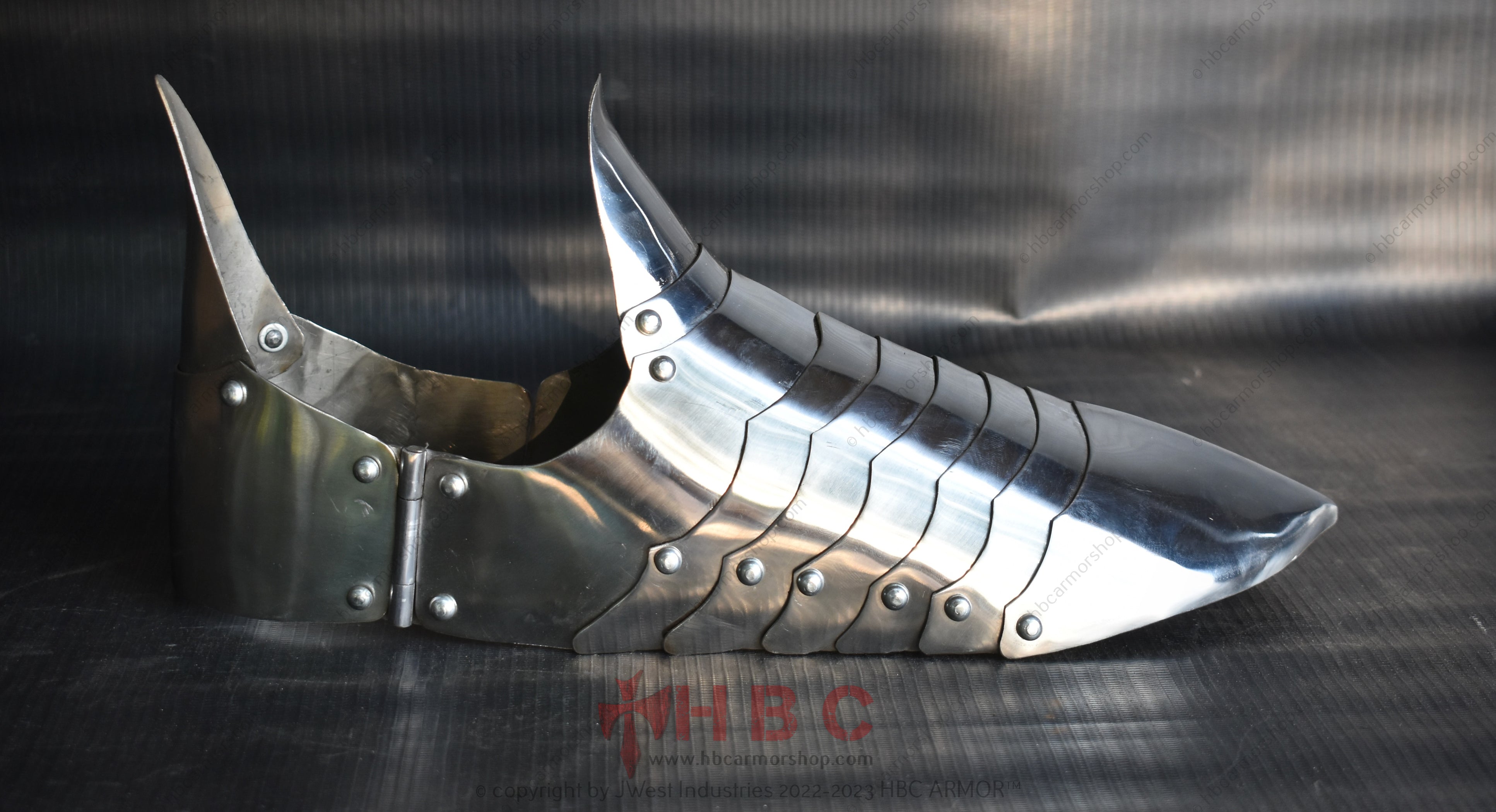 Hand-Forged Gothic 15th Century Sabaton Foot Armour for Buhurt, Reenac ...