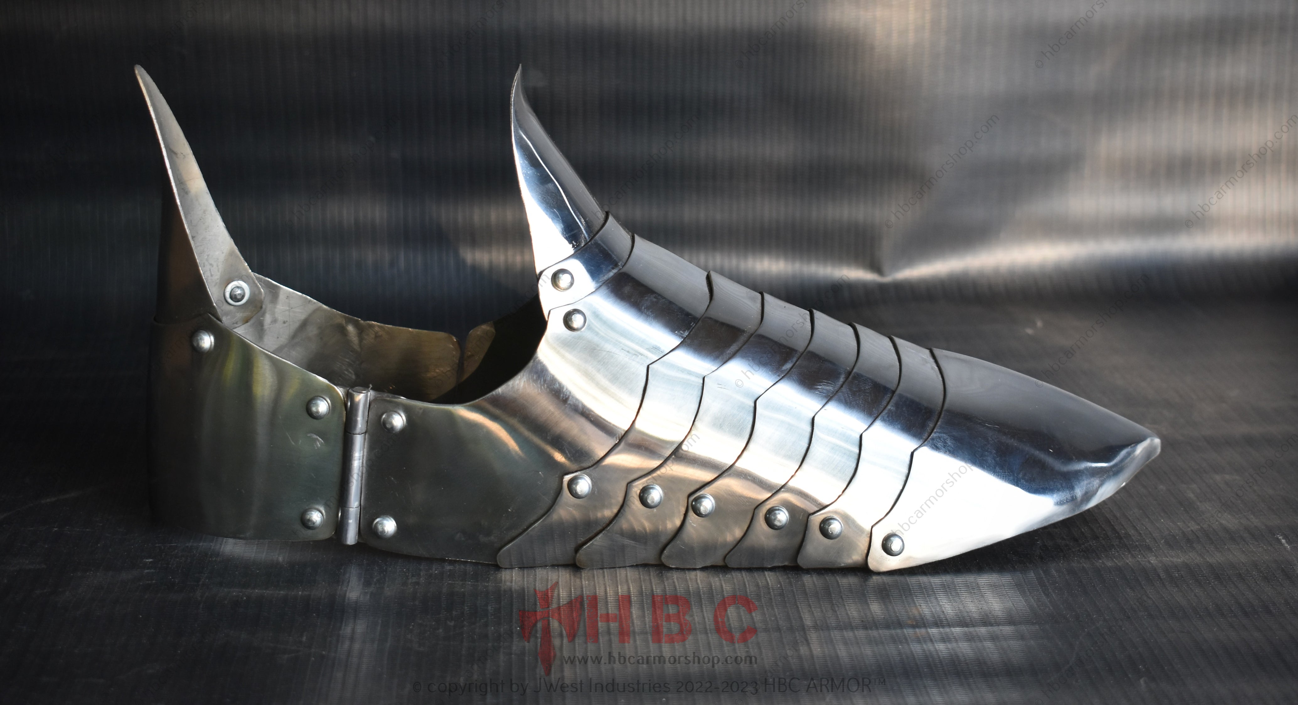 Hand-Forged Gothic 15th Century Sabaton Foot Armour for Buhurt, Reenac ...