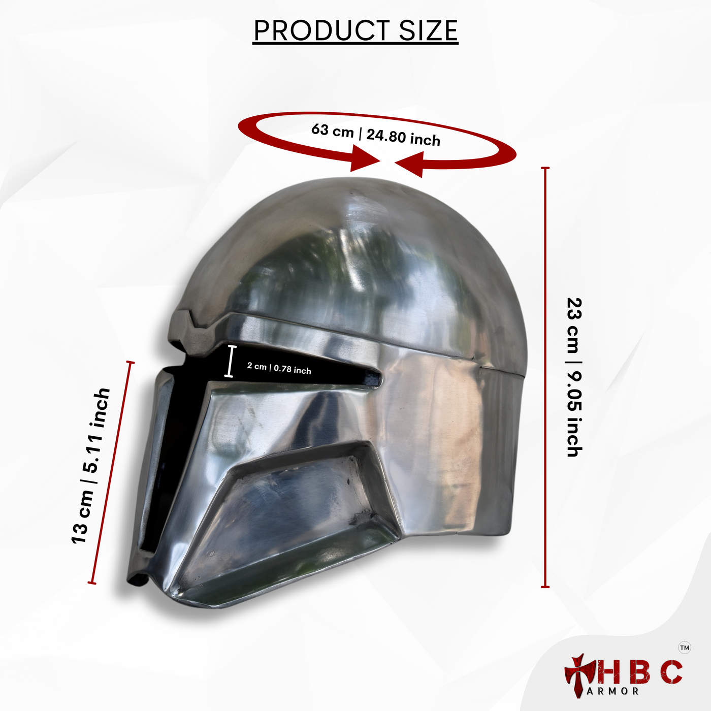 HBC Armor™ Hand-Forged Metal Heavy Infantry Helmet|Mandalorian Metal H ...