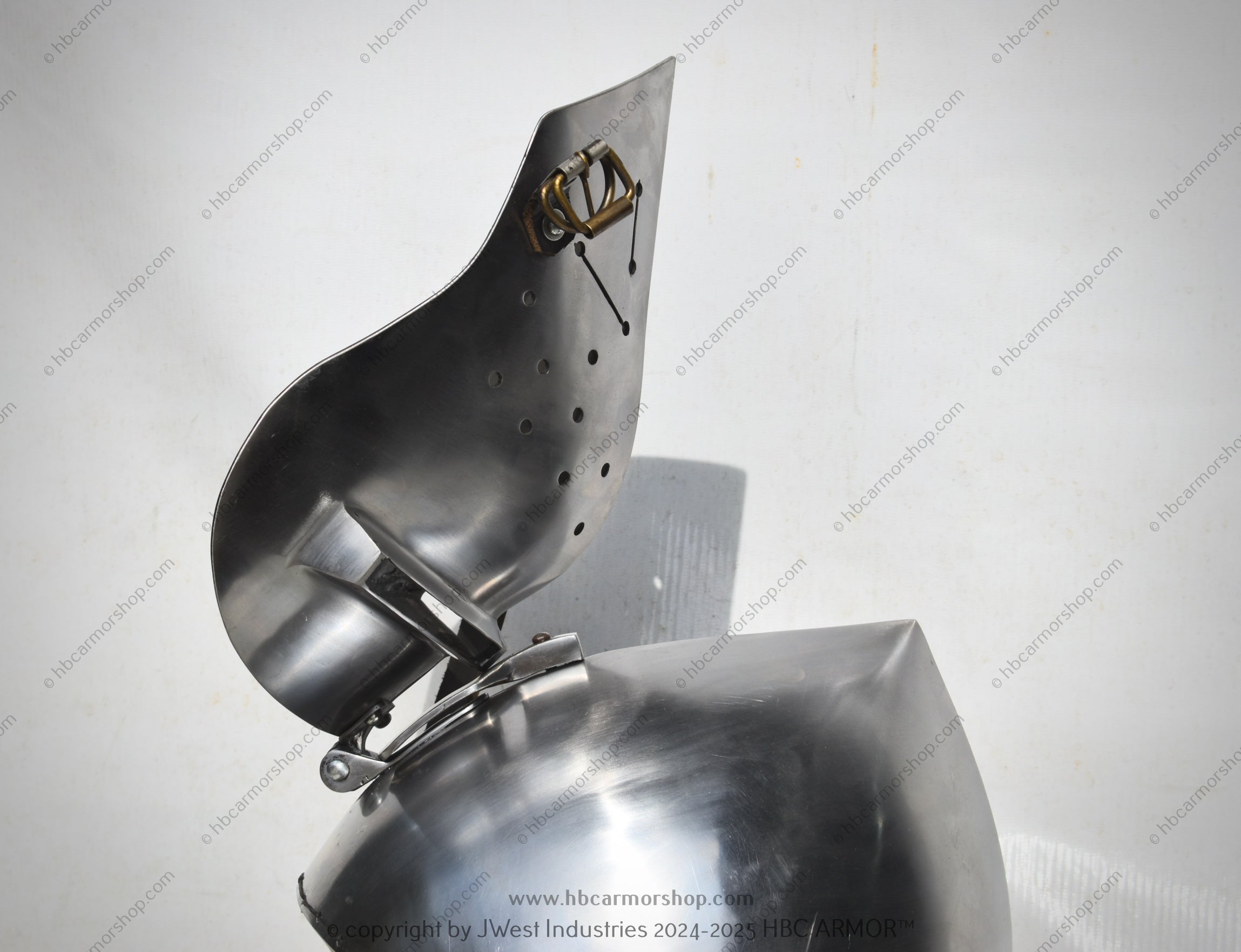 Hand-Forged 14th Century Klappvisor Bascinet garlic head Helmet — HBC ...