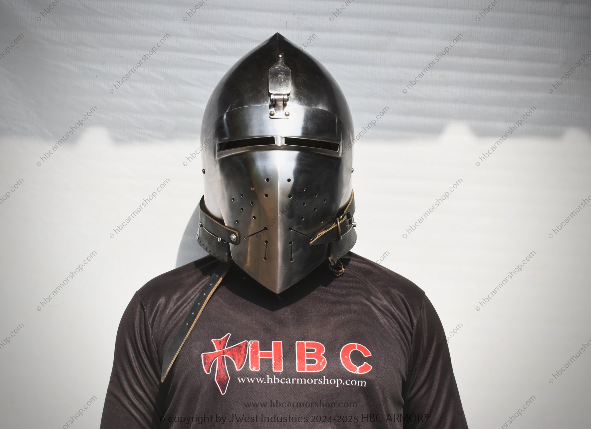 Hand-Forged 14th Century Klappvisor Bascinet garlic head Helmet — HBC ...