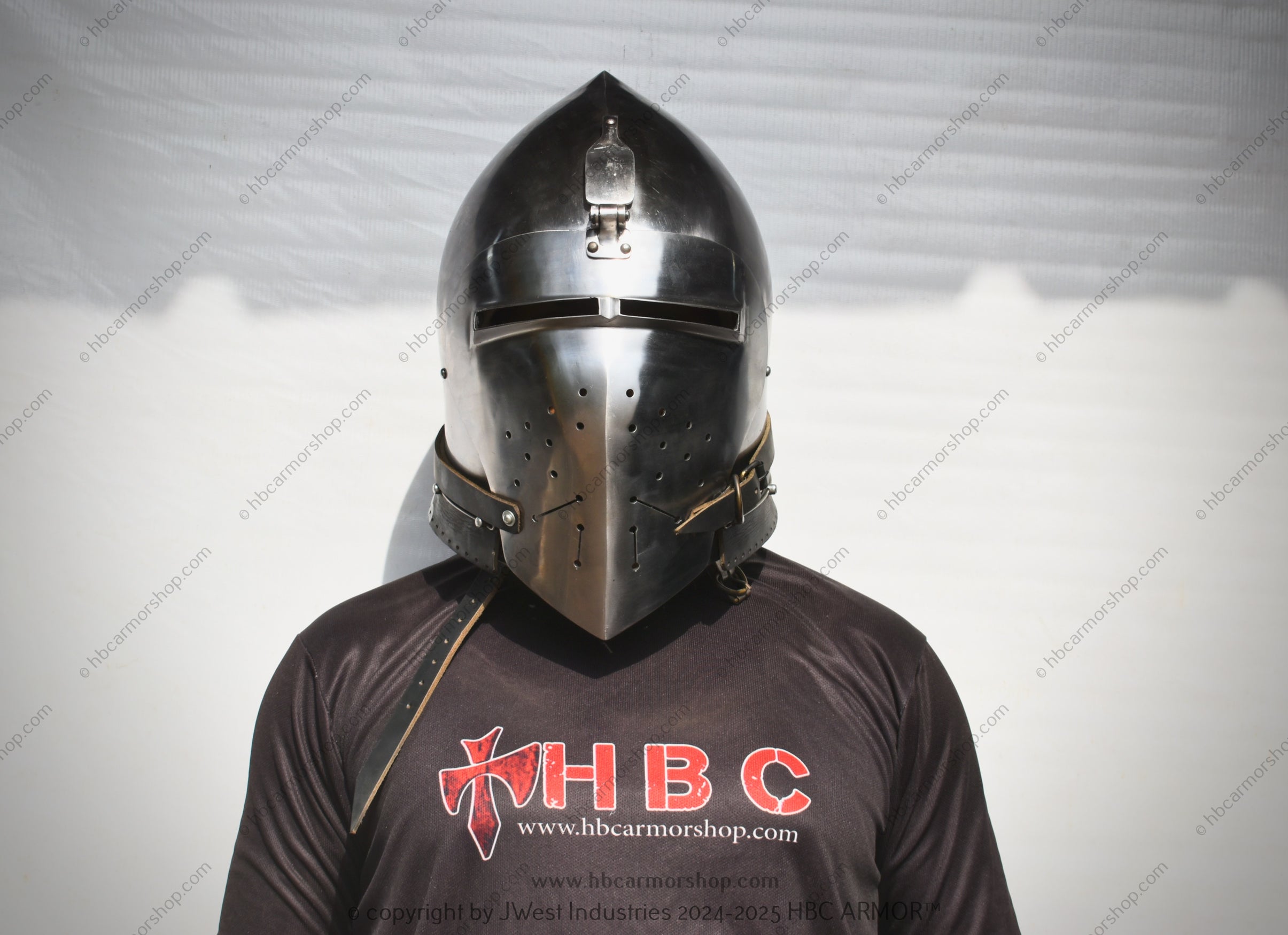 Hand-Forged 14th Century Klappvisor Bascinet garlic head Helmet — HBC ...