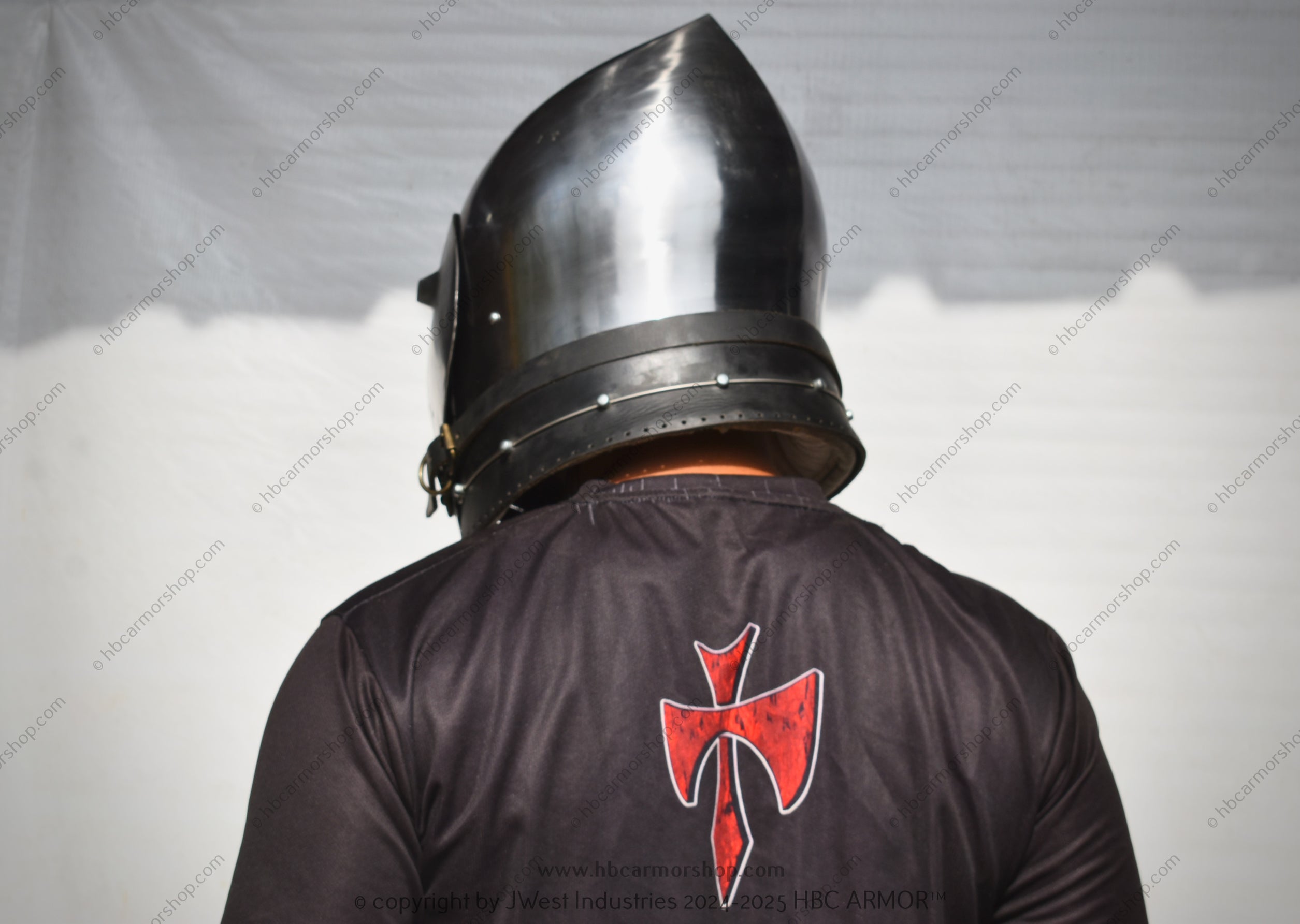 Hand-Forged 14th Century Klappvisor Bascinet garlic head Helmet — HBC ...