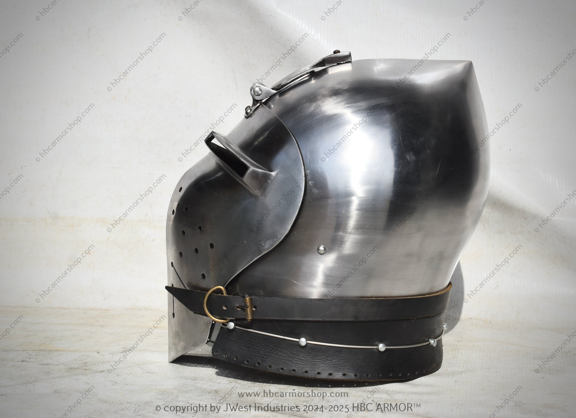 Hand-Forged 14th Century Klappvisor Bascinet garlic head Helmet — HBC ...