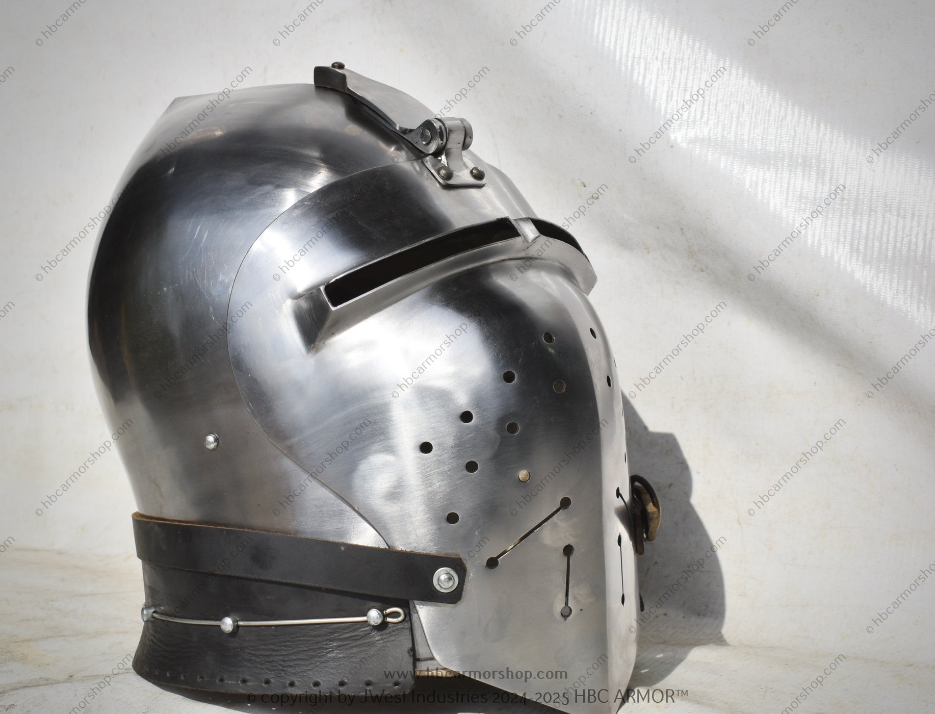 Hand-Forged 14th Century Klappvisor Bascinet garlic head Helmet — HBC ...