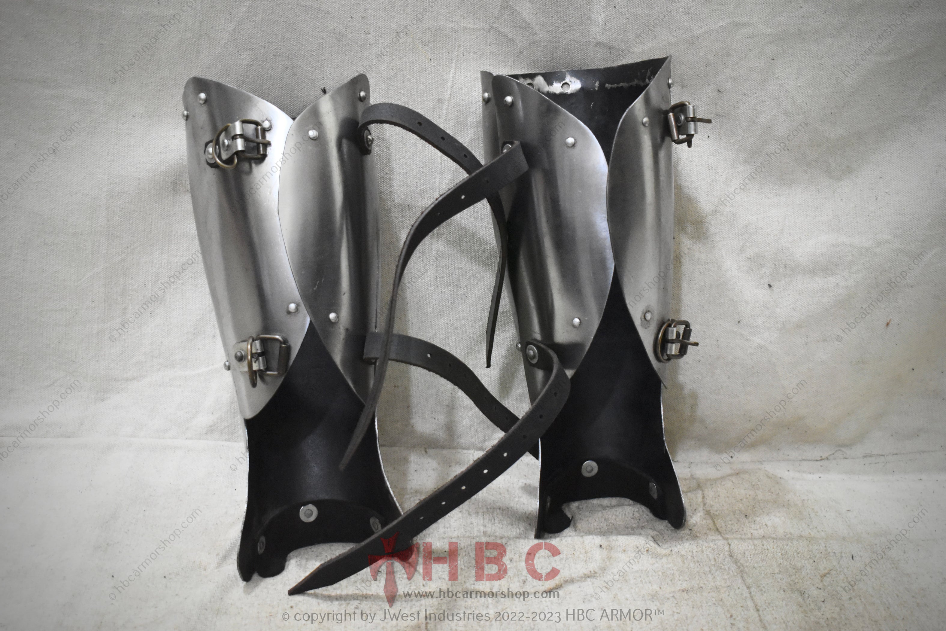 Segmented Greave Floating Leg armour/SCA Leg armour floating leg armor ...