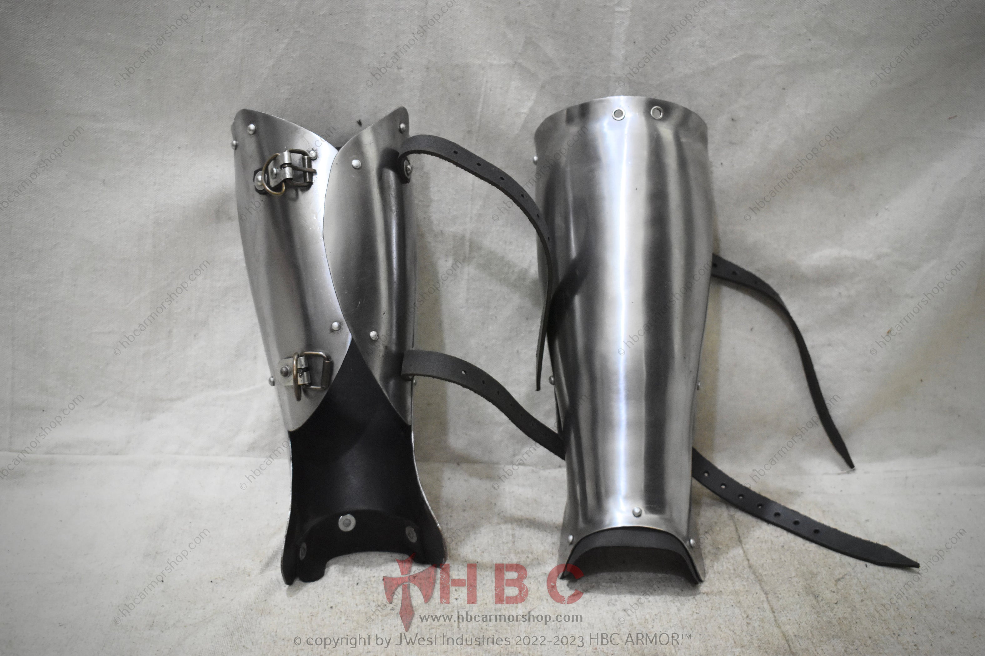 Segmented Greave Floating Leg armour/SCA Leg armour floating leg armor ...