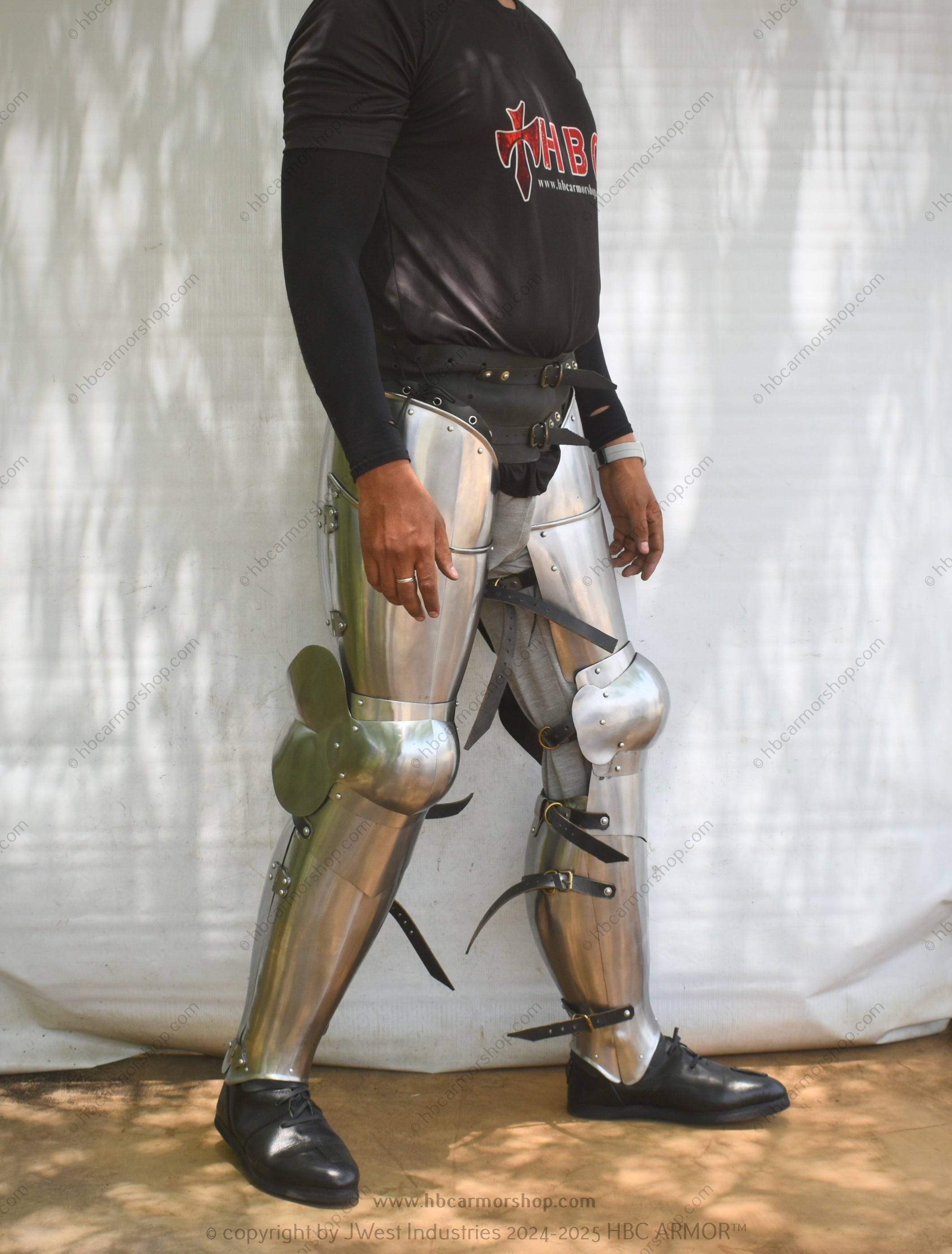 Medieval Italian Leg Armour Set – Case Greave & Cuisses Thigh Protecti ...