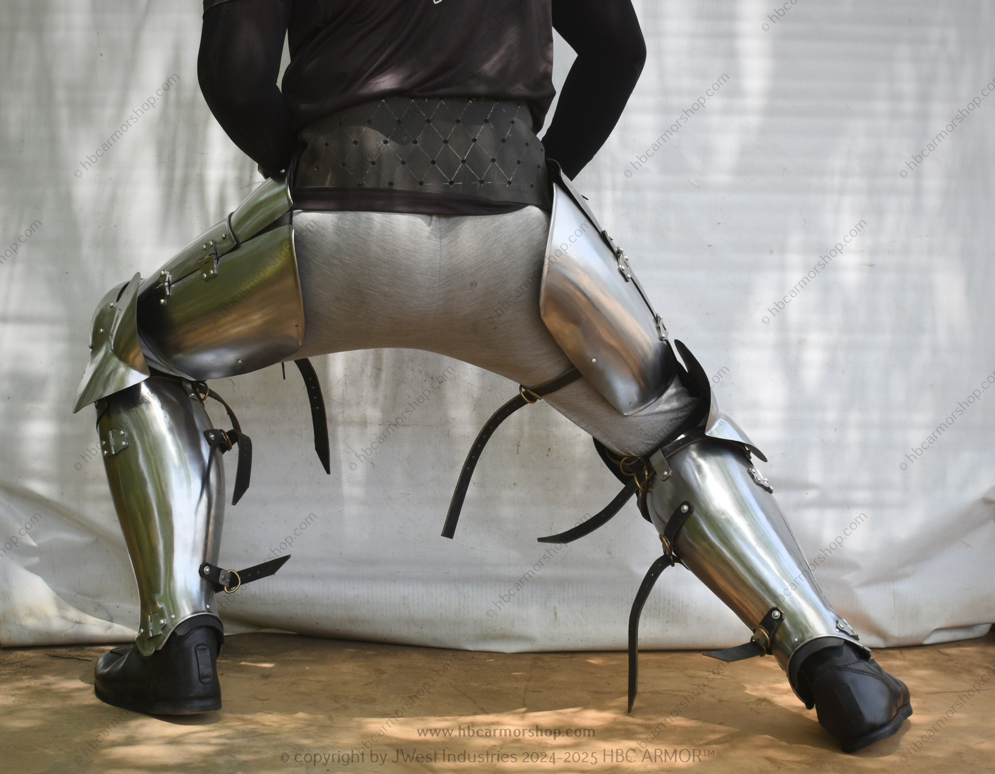 Medieval Italian Leg Armour Set – Case Greave & Cuisses Thigh Protecti ...