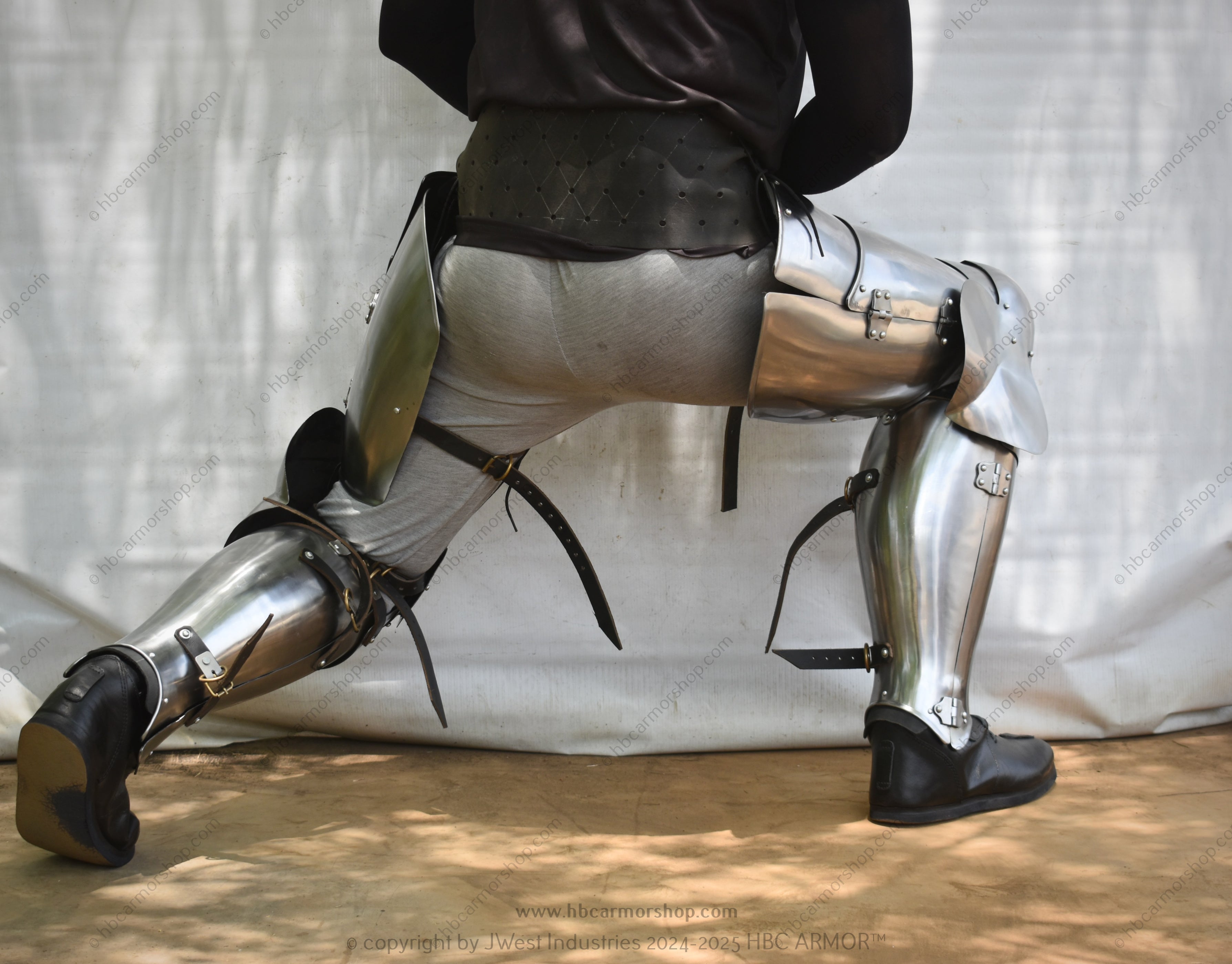 Medieval Italian Leg Armour Set – Case Greave & Cuisses Thigh Protecti ...
