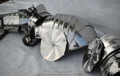 HandForged Gothic Knight Medieval plate Arms Armor/Gotischer Plattenpa ...