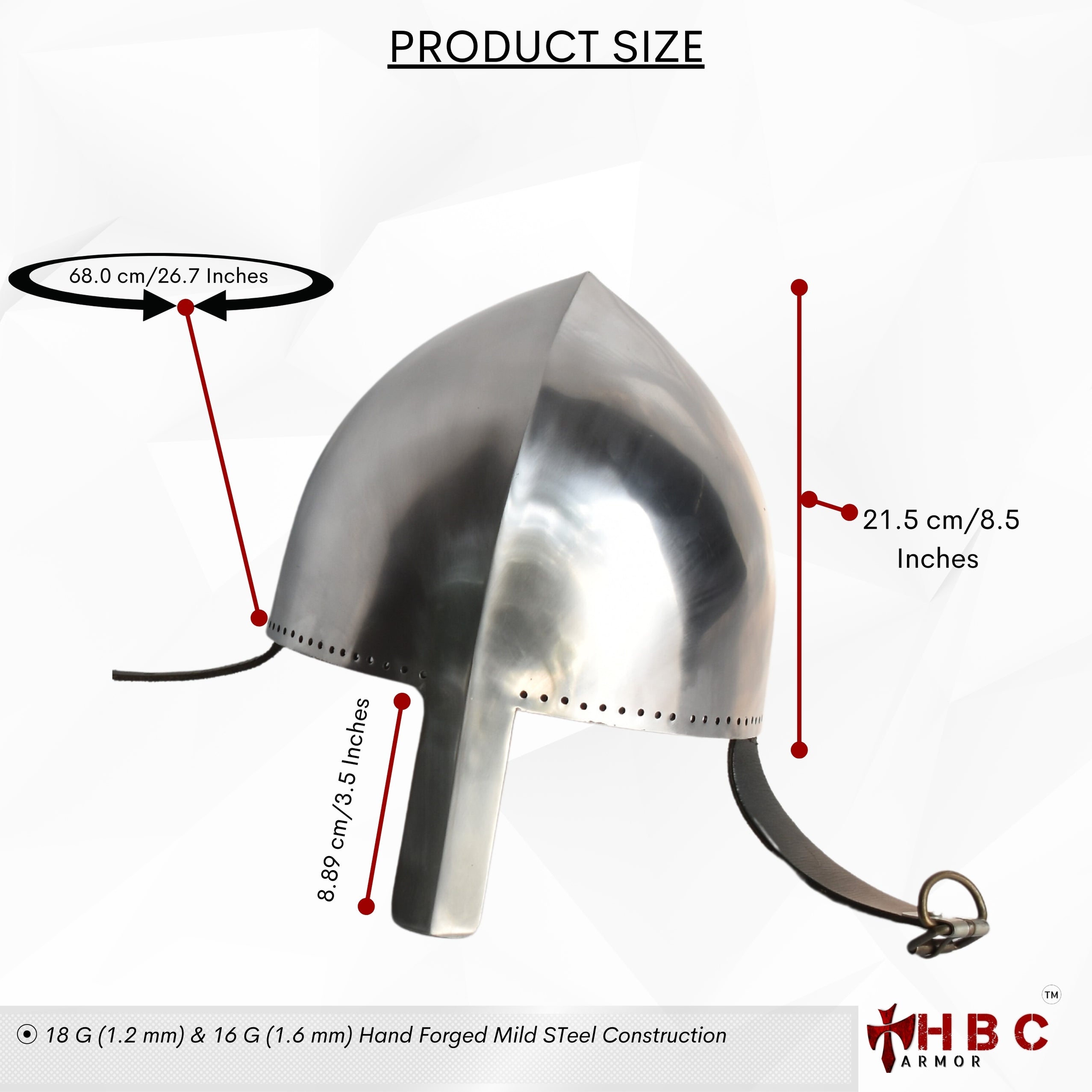 Norman Nasal Helmet LARP/Reenactment — HBC Armor Shop