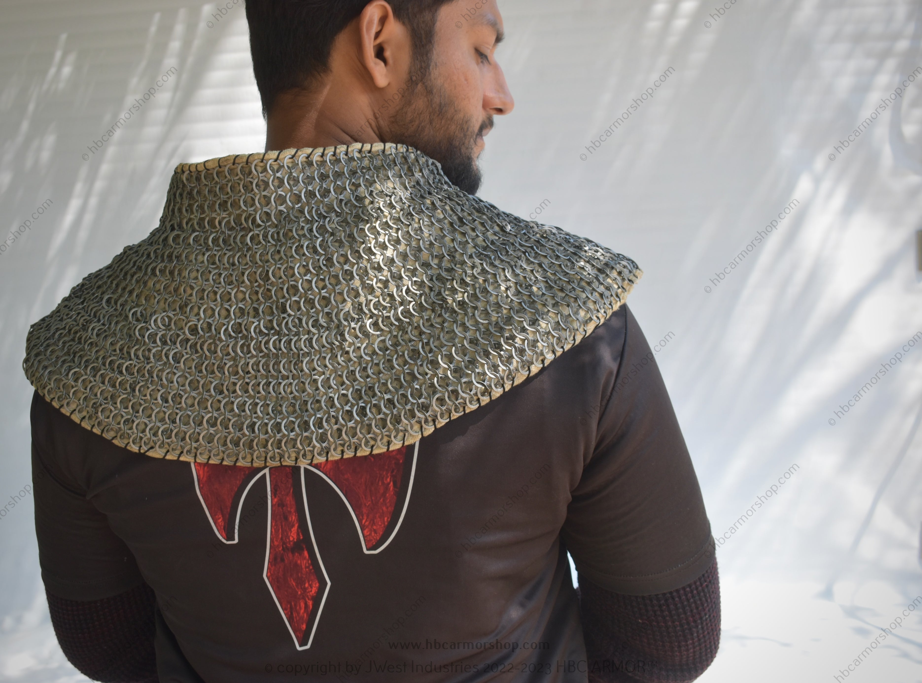 Padded Chainmail Collar - Medieval Reenactment,SCA — HBC Armor Shop