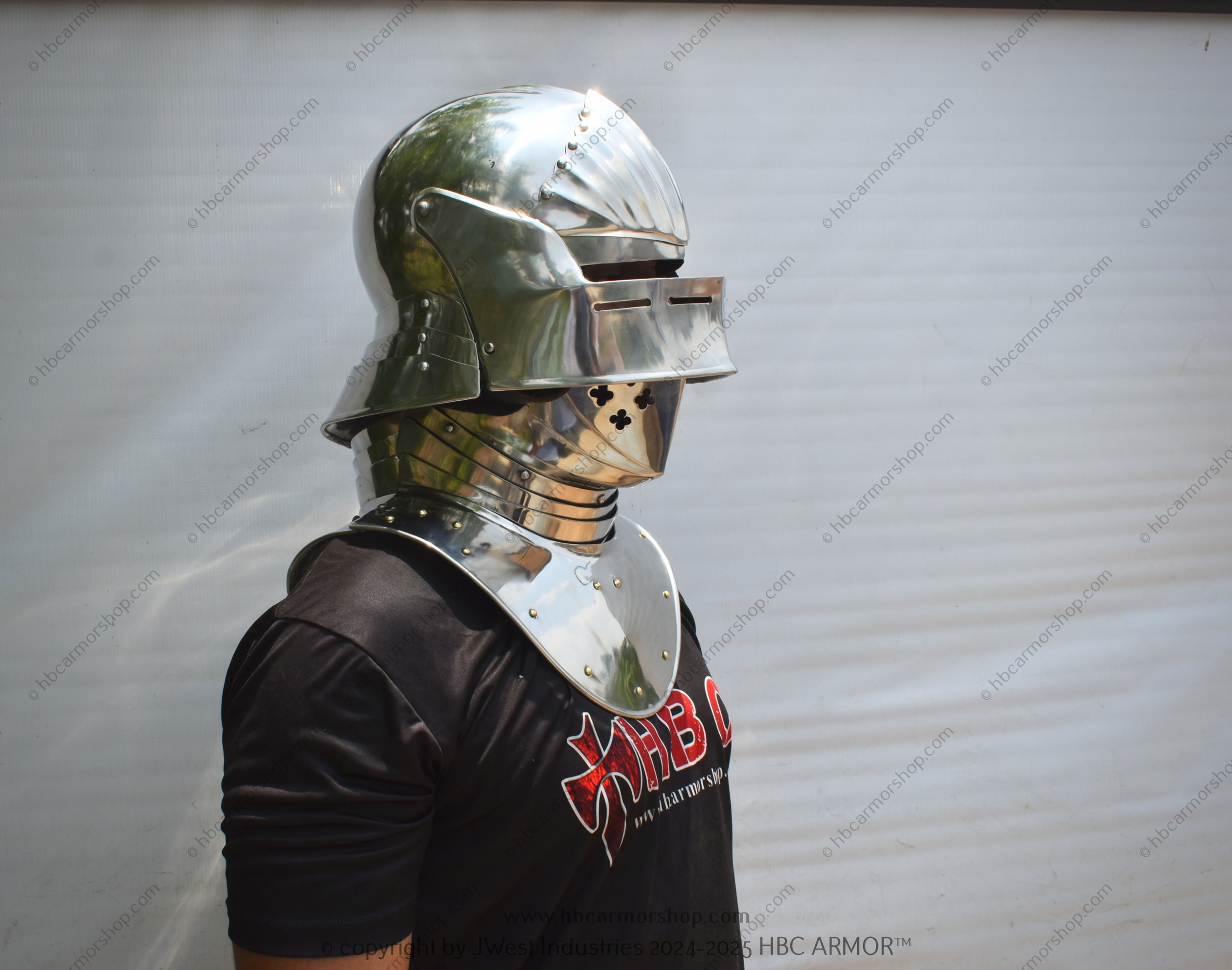 Visored Sallet Helmet with Bevor late 15th century Medieval Sallet hel ...