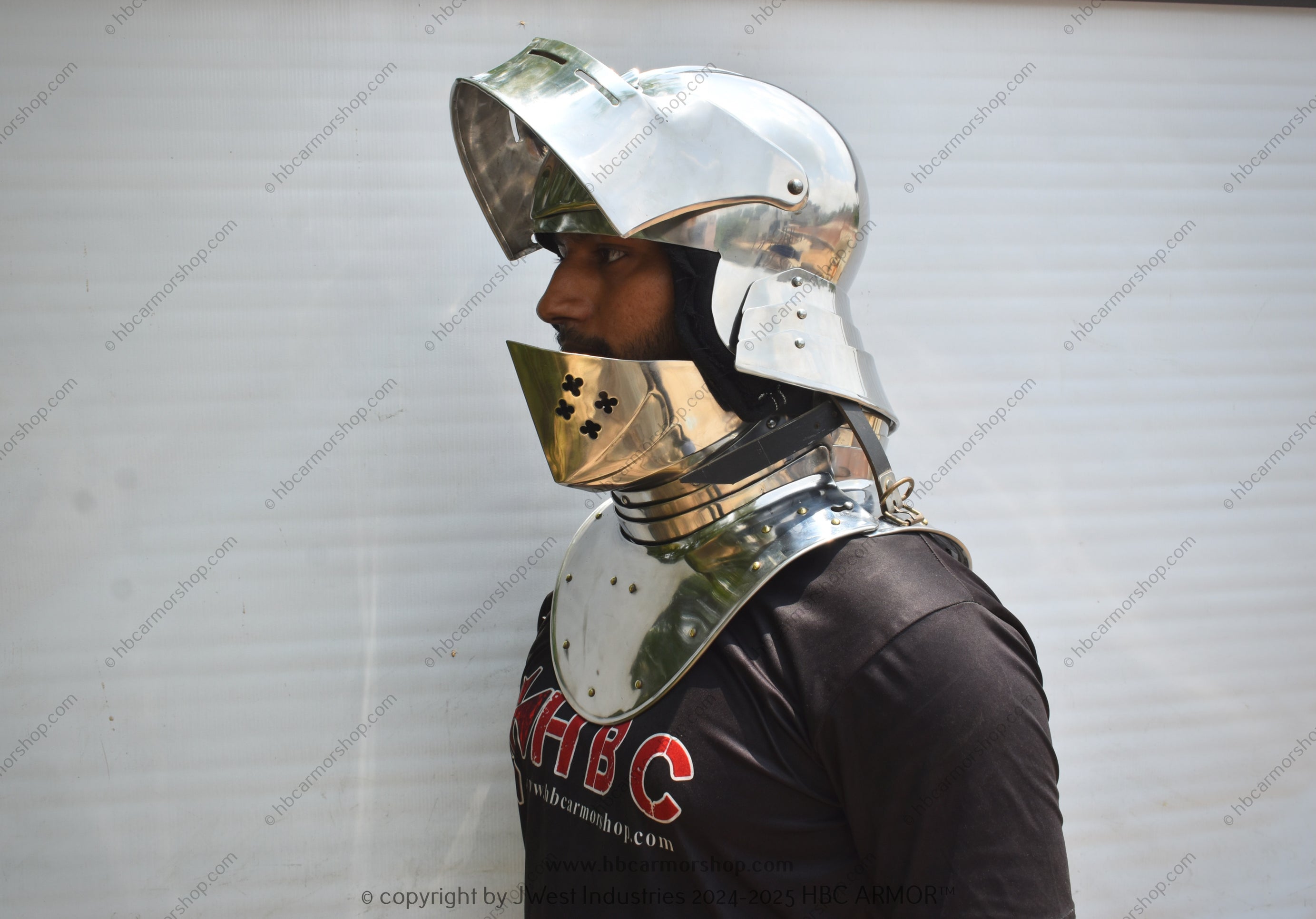 Visored Sallet Helmet with Bevor late 15th century Medieval Sallet hel ...