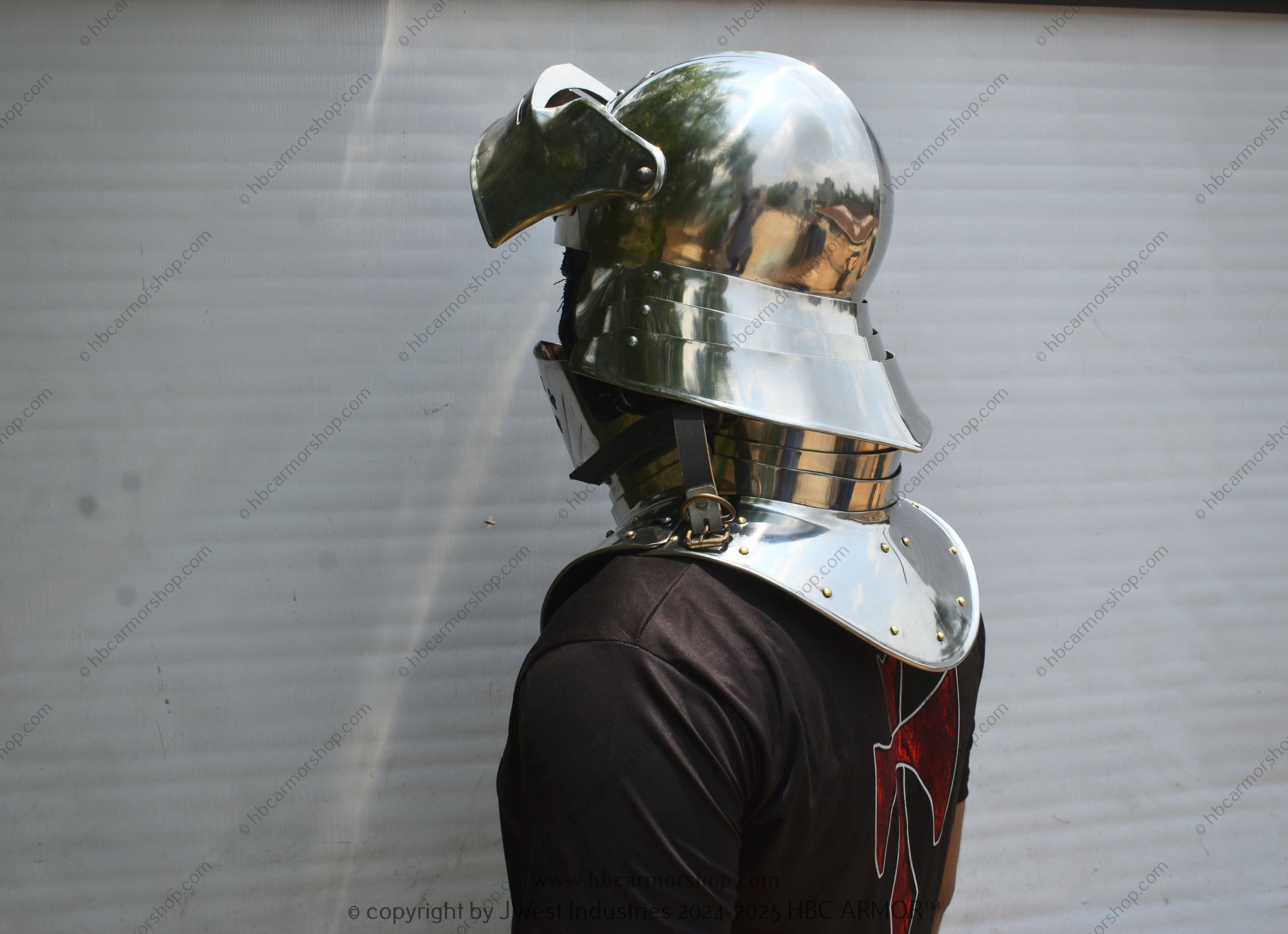 Visored Sallet Helmet with Bevor late 15th century Medieval Sallet hel ...