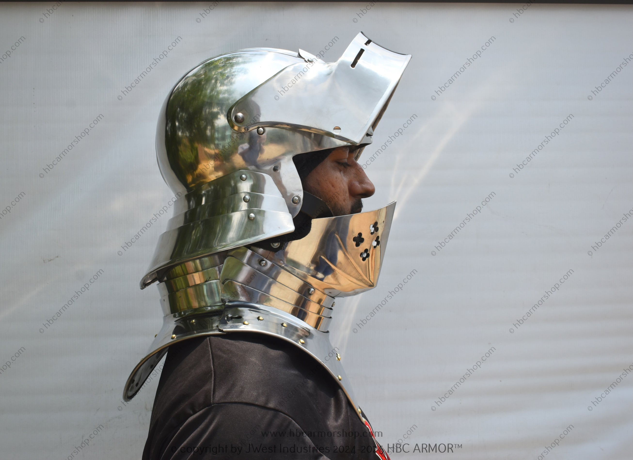 Visored Sallet Helmet with Bevor late 15th century Medieval Sallet hel ...