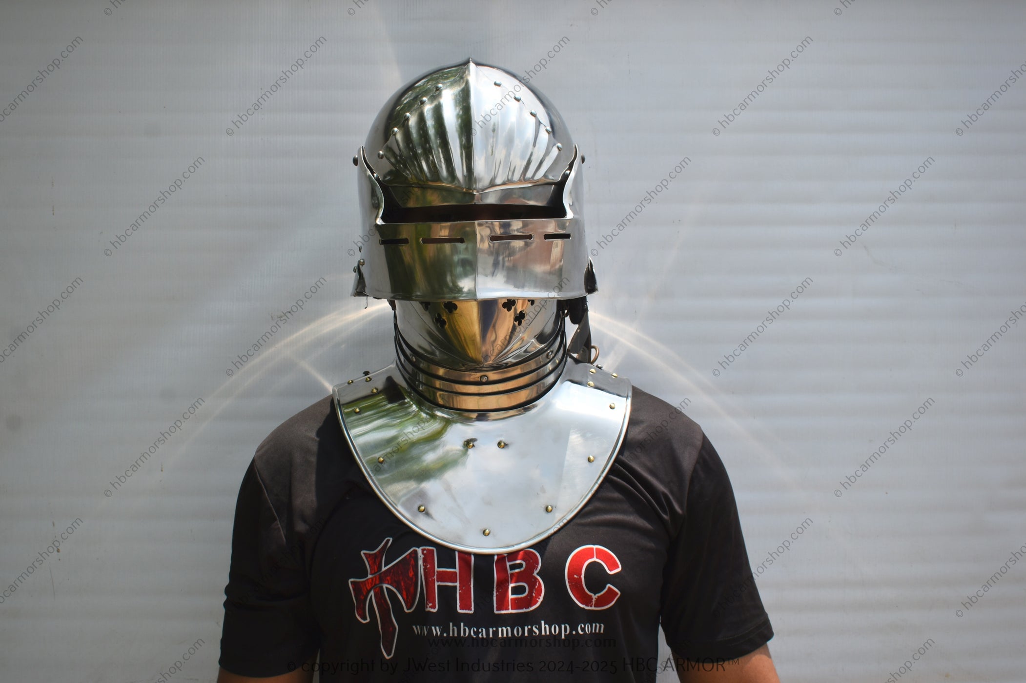 Visored Sallet Helmet with Bevor late 15th century Medieval Sallet hel ...