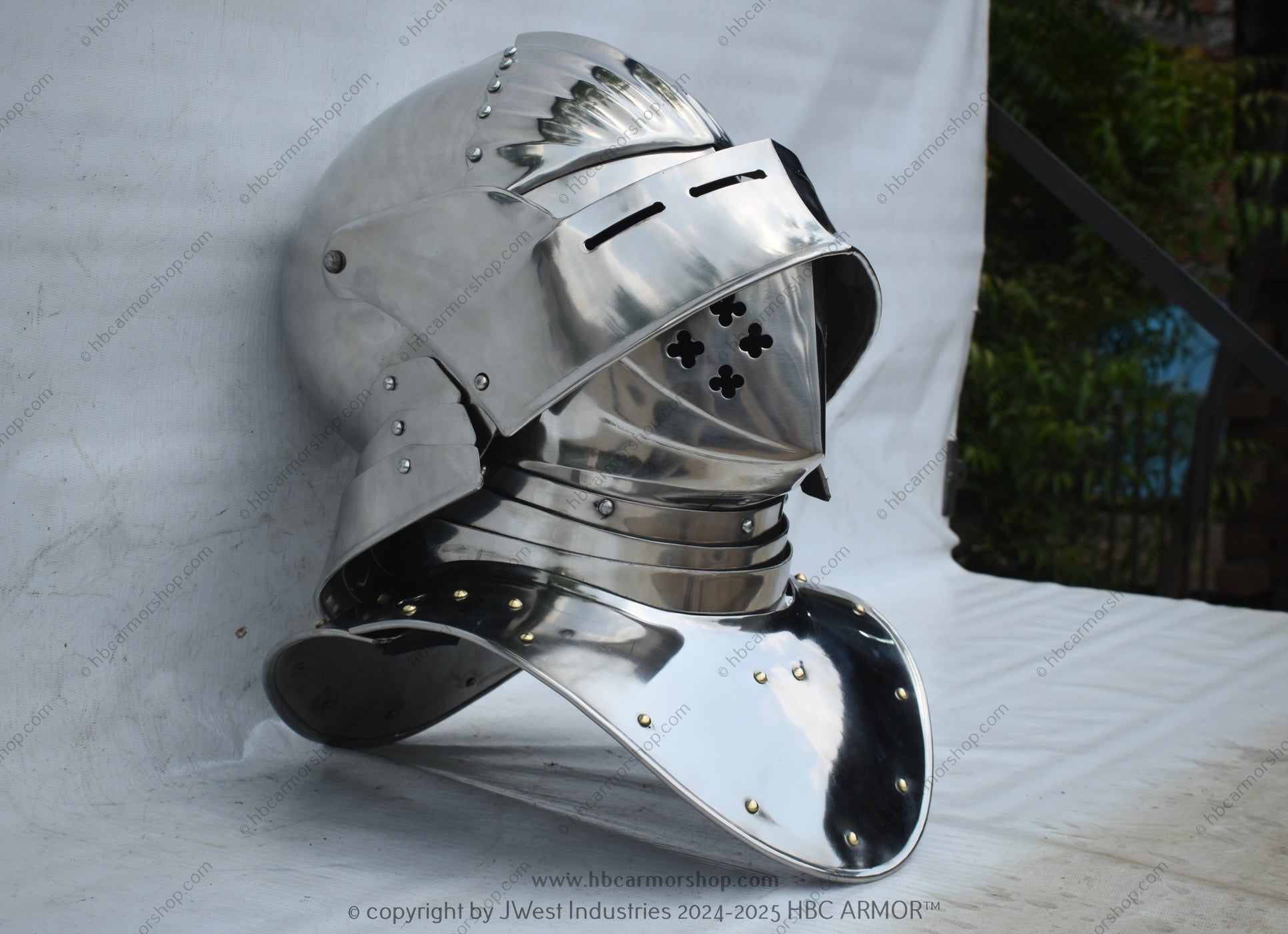 Visored Sallet Helmet with Bevor late 15th century Medieval Sallet hel ...