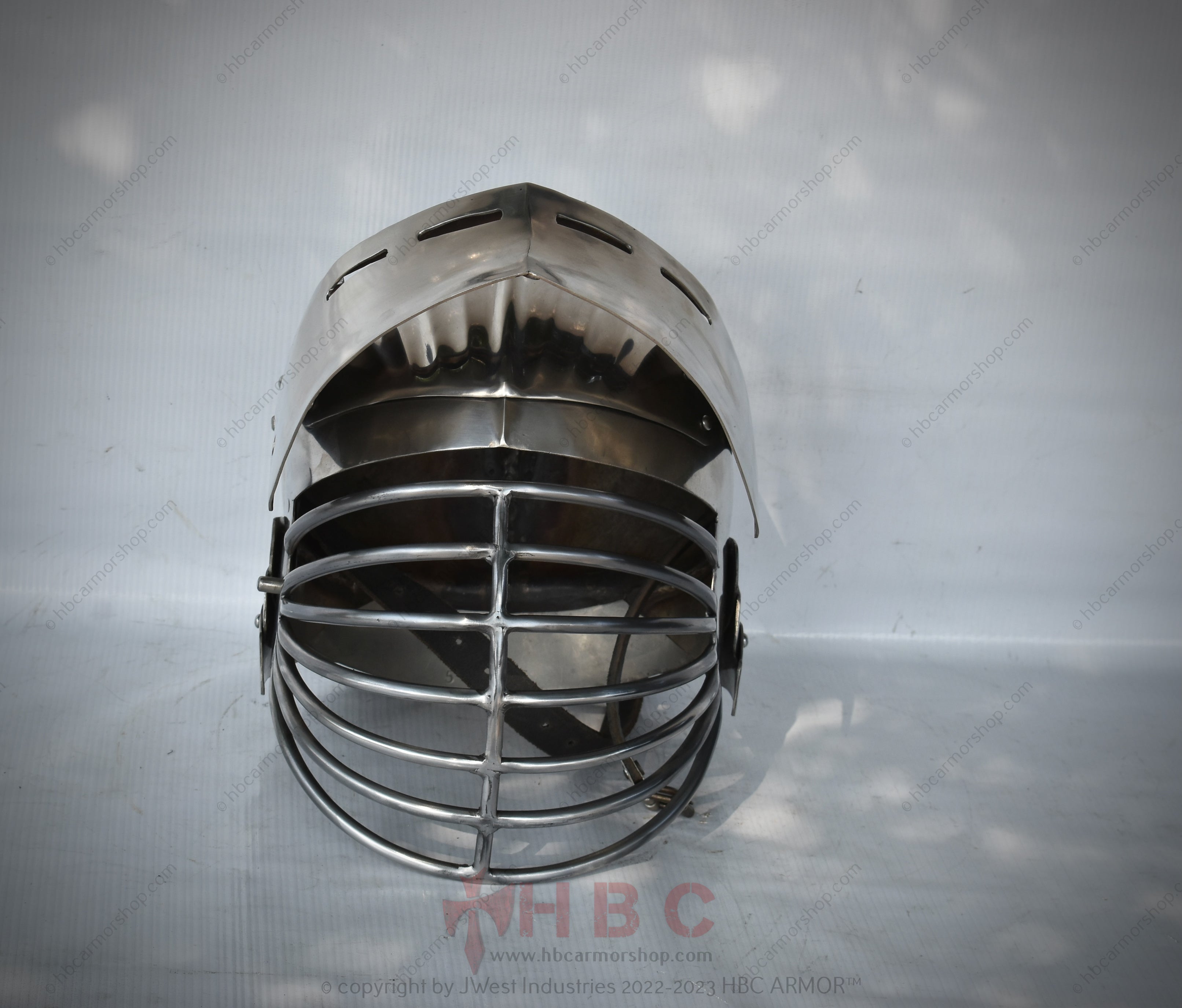 Medieval Sallet SCA Cage helmet Medieval SCA Combat Helmet — HBC Armor Shop