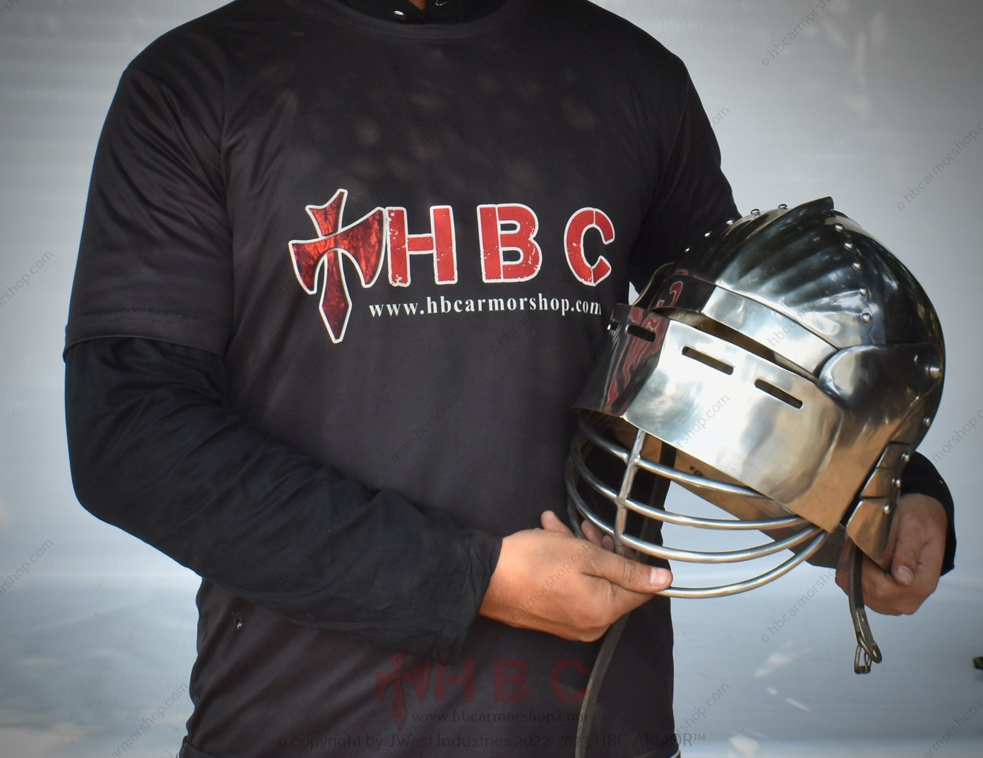 Medieval Sallet SCA Cage helmet Medieval SCA Combat Helmet — HBC Armor Shop