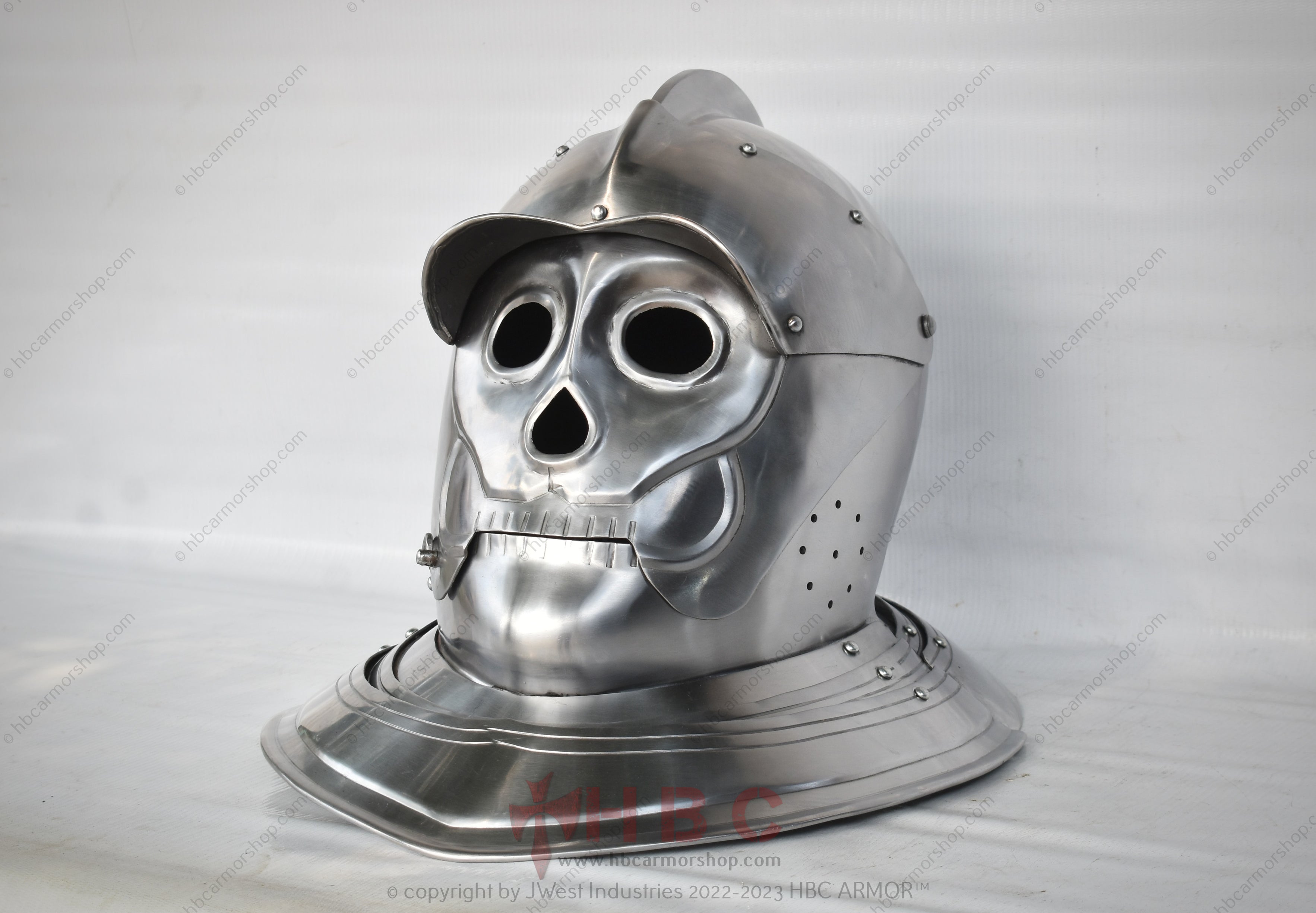 Hand-Forged 17th Century Savoyard Helmet - Todenkopf, Medieval Death's ...