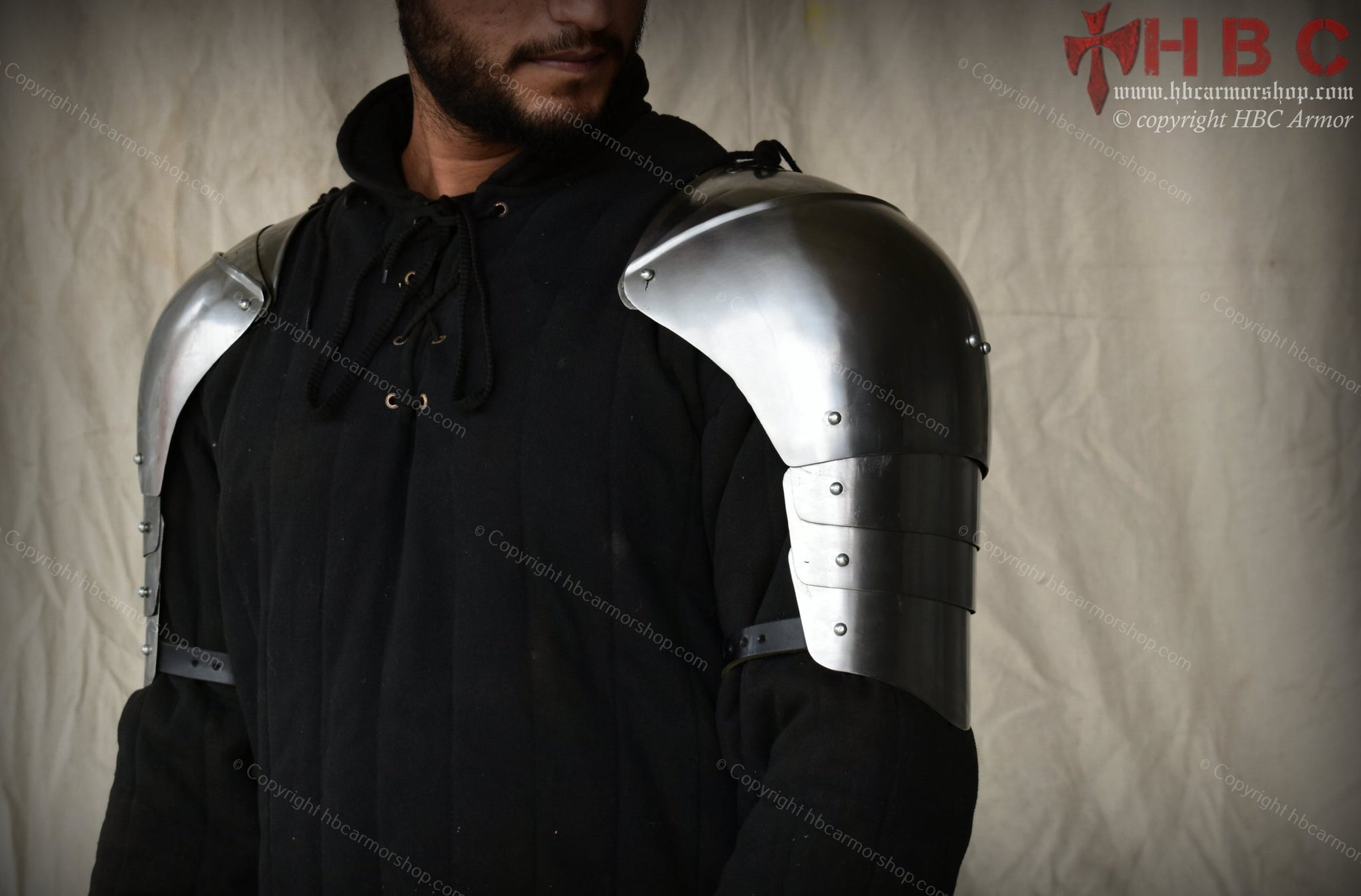Anatomical Pauldron Shoulder Armour — HBC Armor Shop