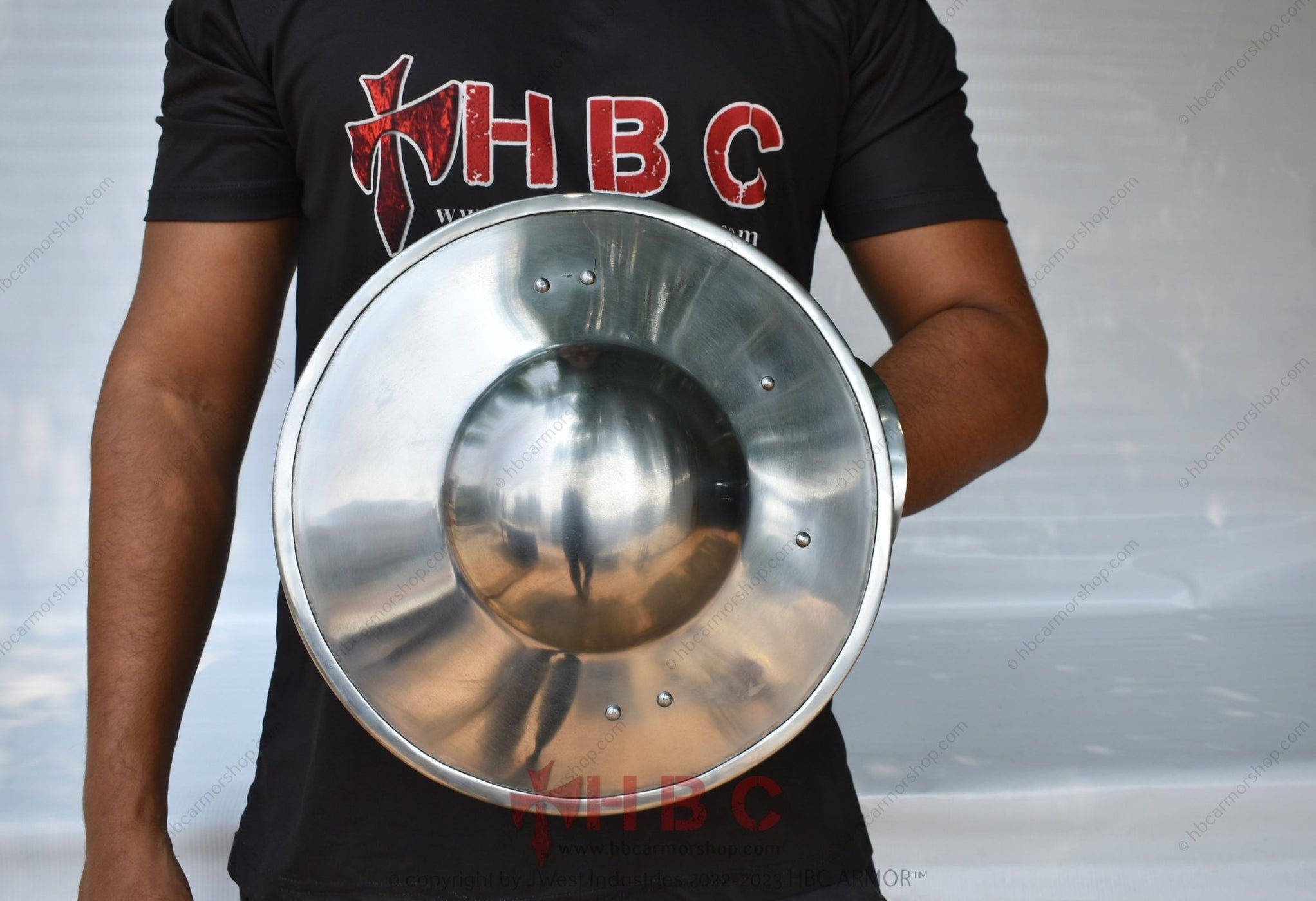 Buckler Shields | Tempered Spring Steel Buckler Shield for Medieval Ar ...