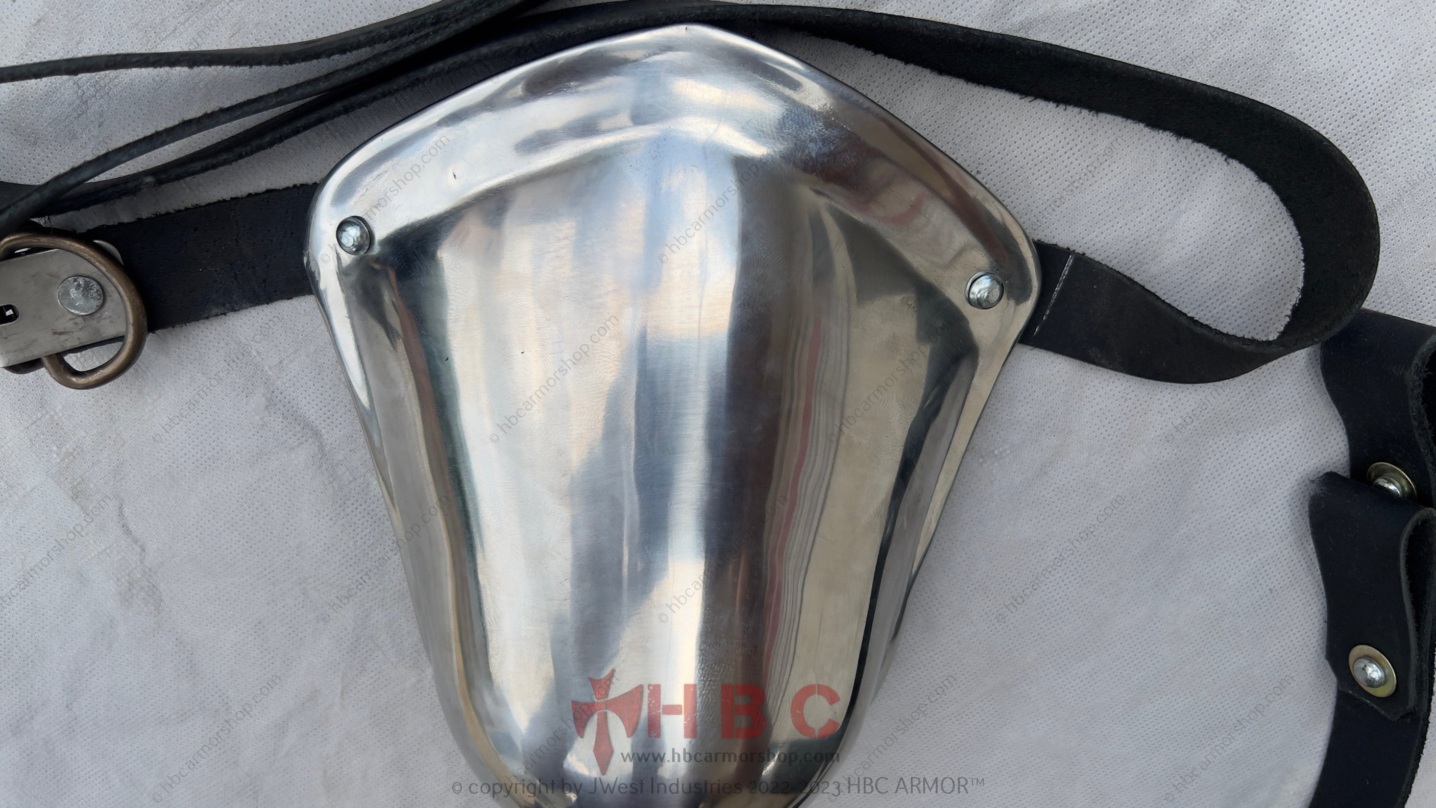 Groin Cup or Groin Protector Rolled Edges Design — HBC Armor Shop