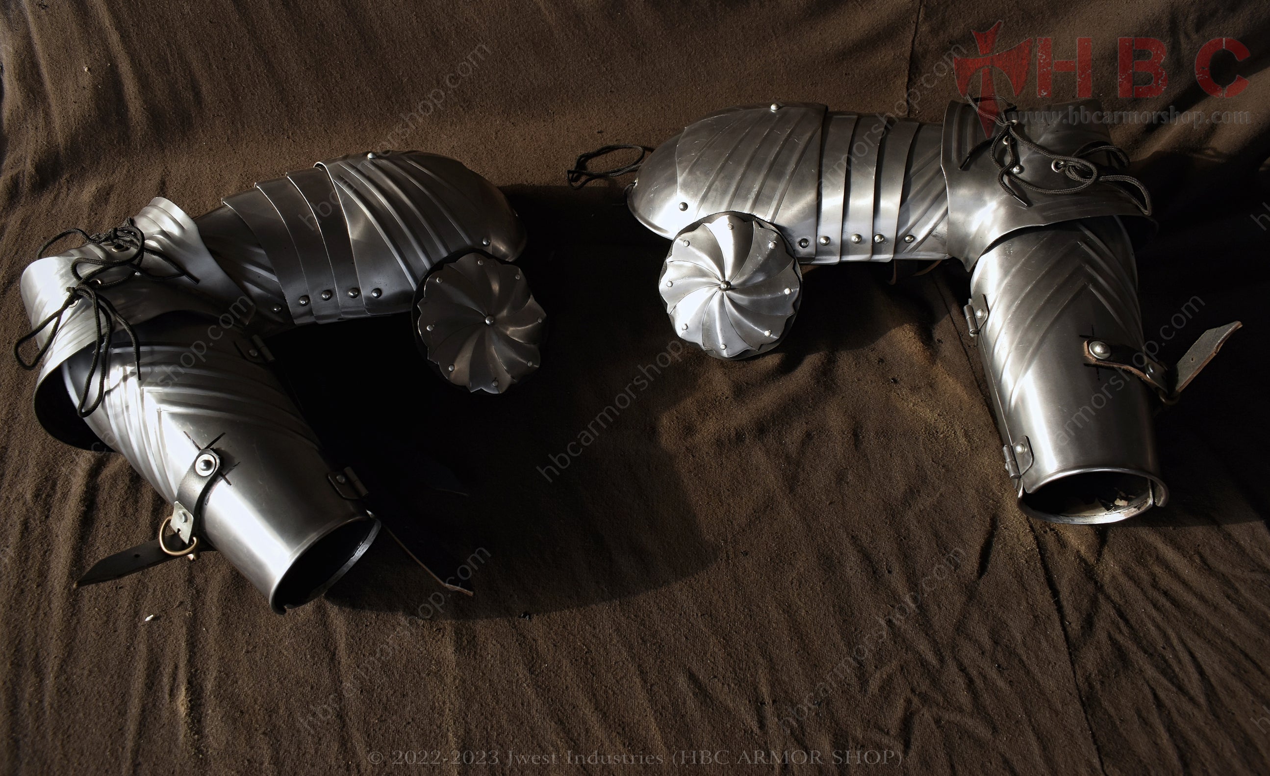 Medieval hand Forged German Gothic Arm Harness with Besagews — HBC ...