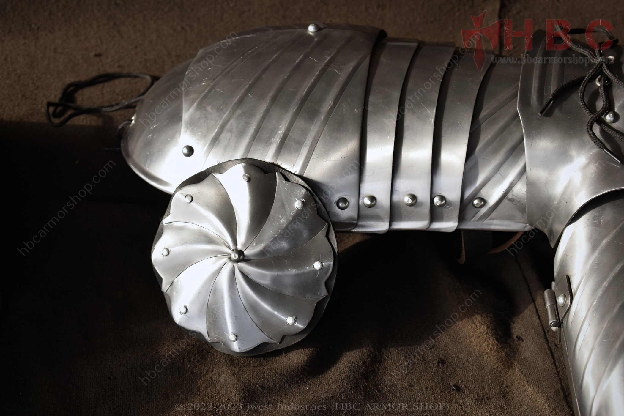 Medieval hand Forged German Gothic Arm Harness with Besagews — HBC ...