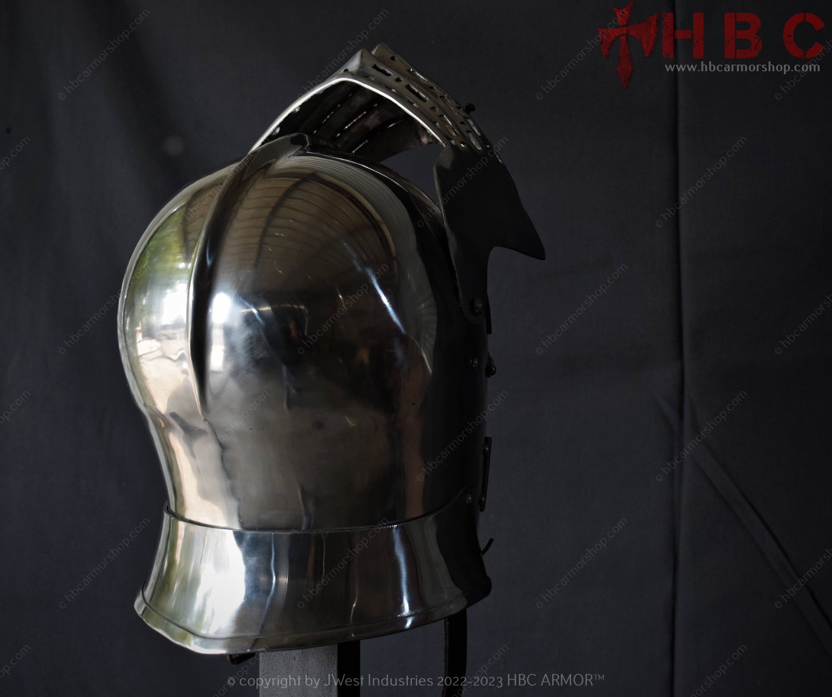 Sallet Helmet closed field Combat Tournament — HBC Armor Shop