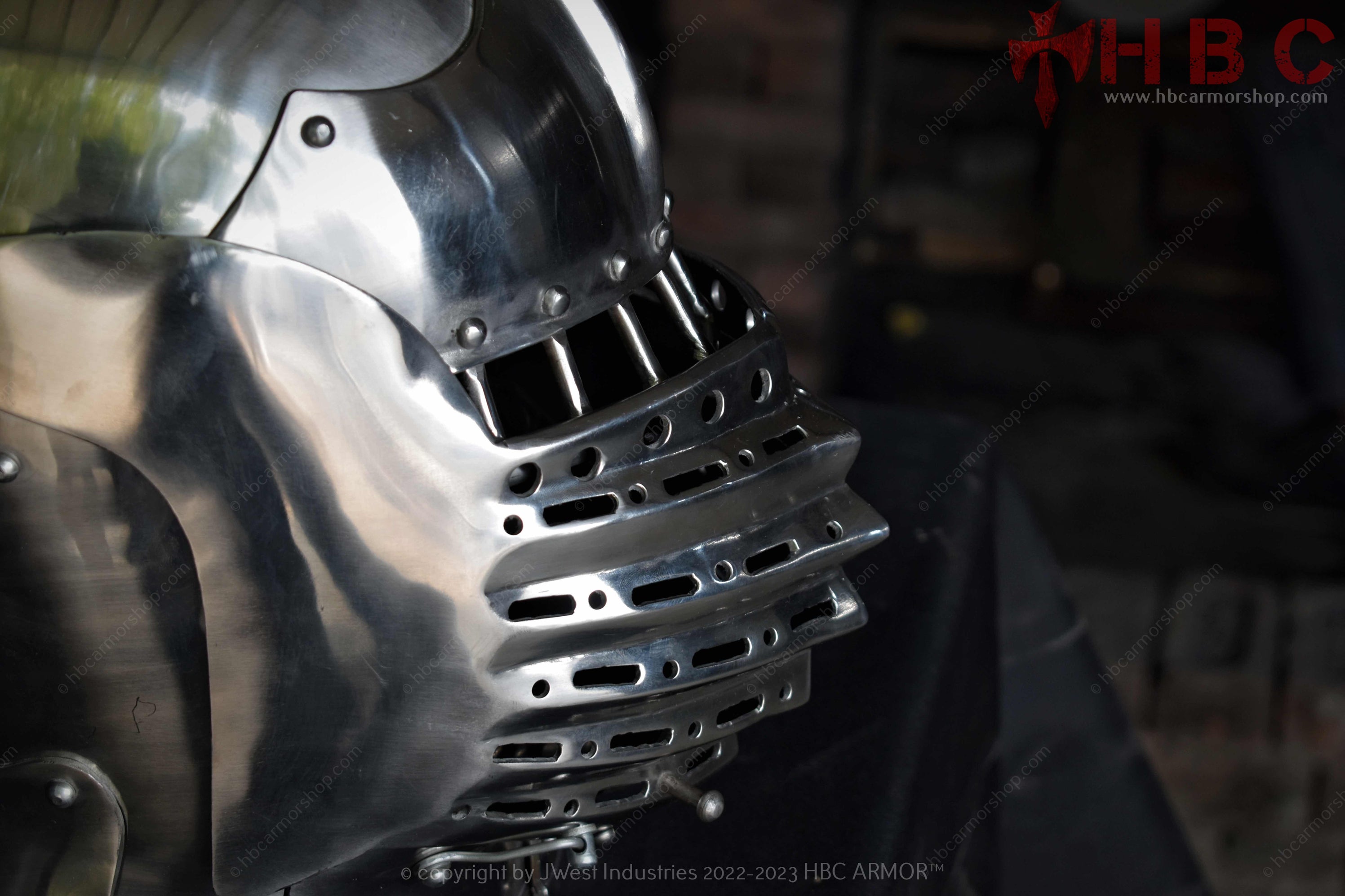 Sallet Helmet closed field Combat Tournament — HBC Armor Shop