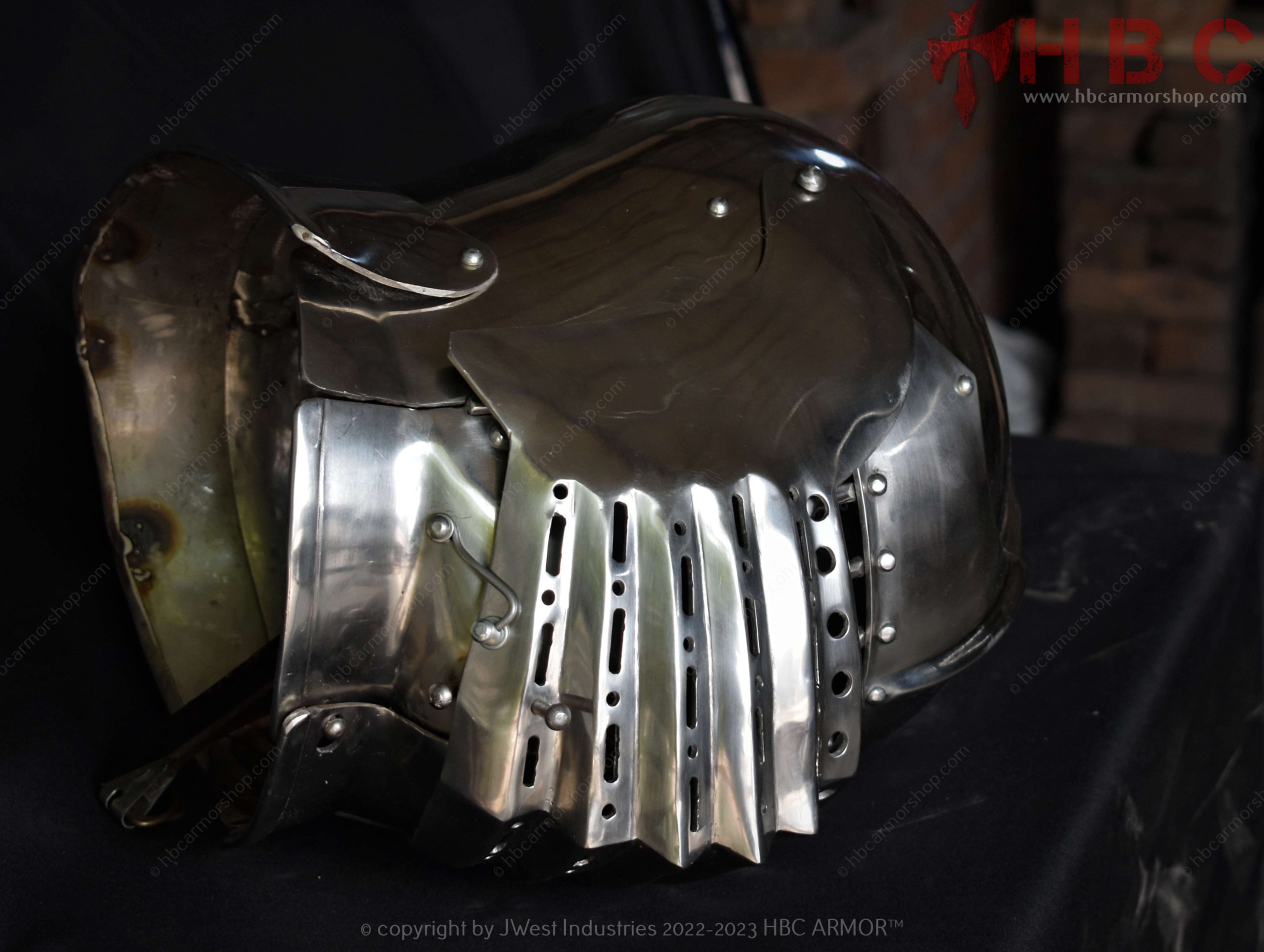 Sallet Helmet closed field Combat Tournament — HBC Armor Shop