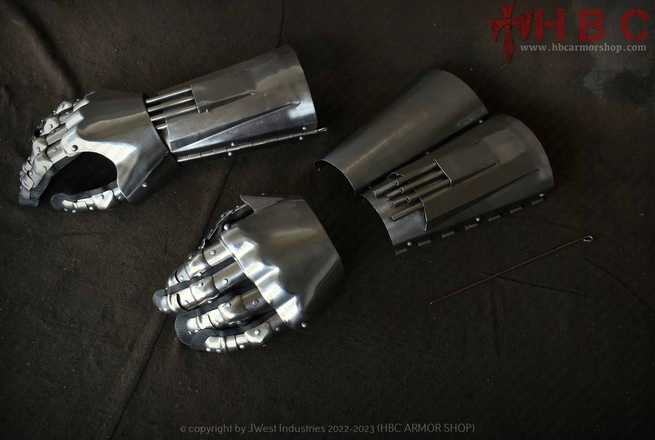 Metal LARP hybrid Gauntlet Detonator — HBC Armor Shop