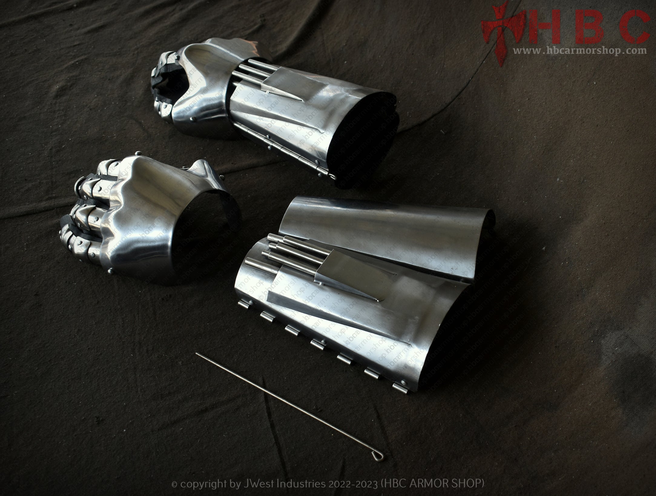 Metal LARP hybrid Gauntlet Detonator — HBC Armor Shop