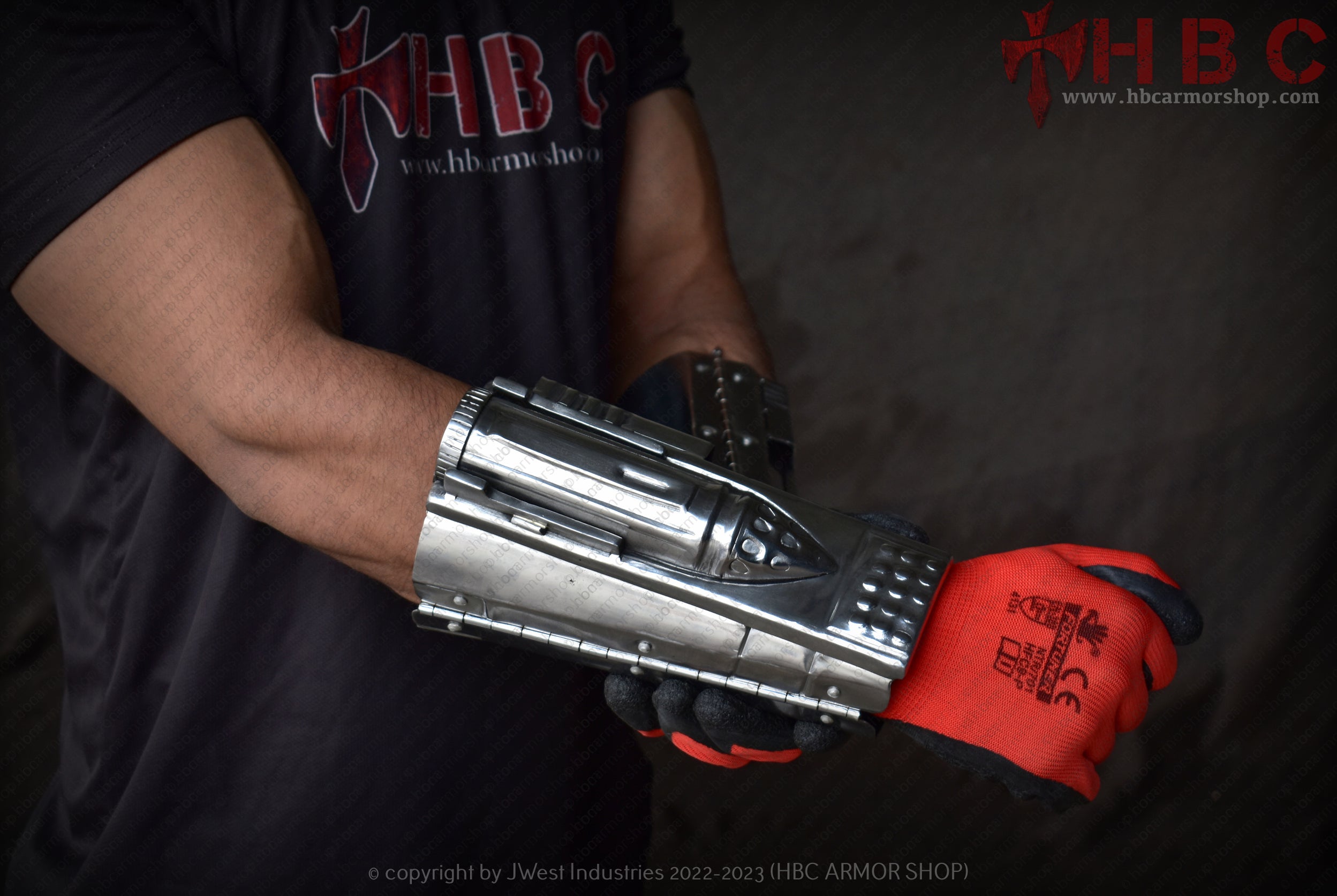 Mandalorian Metal Arm Detonator — HBC Armor Shop