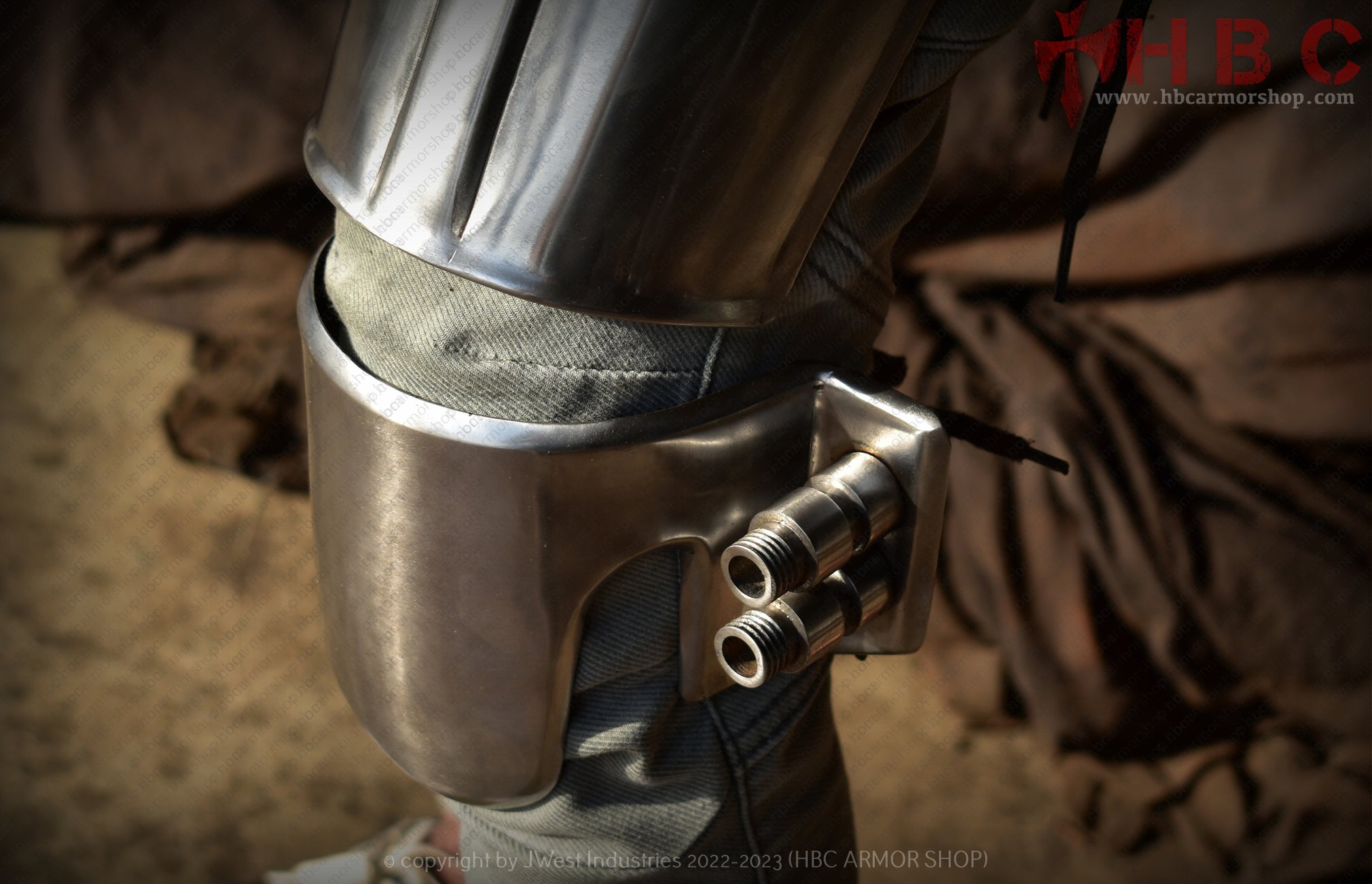 Mandalorian Metal Thigh & Knee Armour — HBC Armor Shop